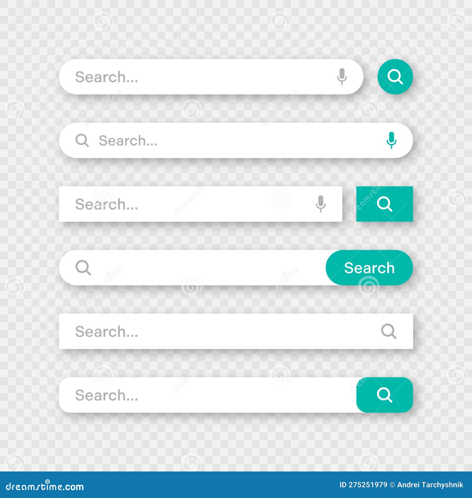 Various Search Bar Templates. Internet Browser Engine with Search Box ...