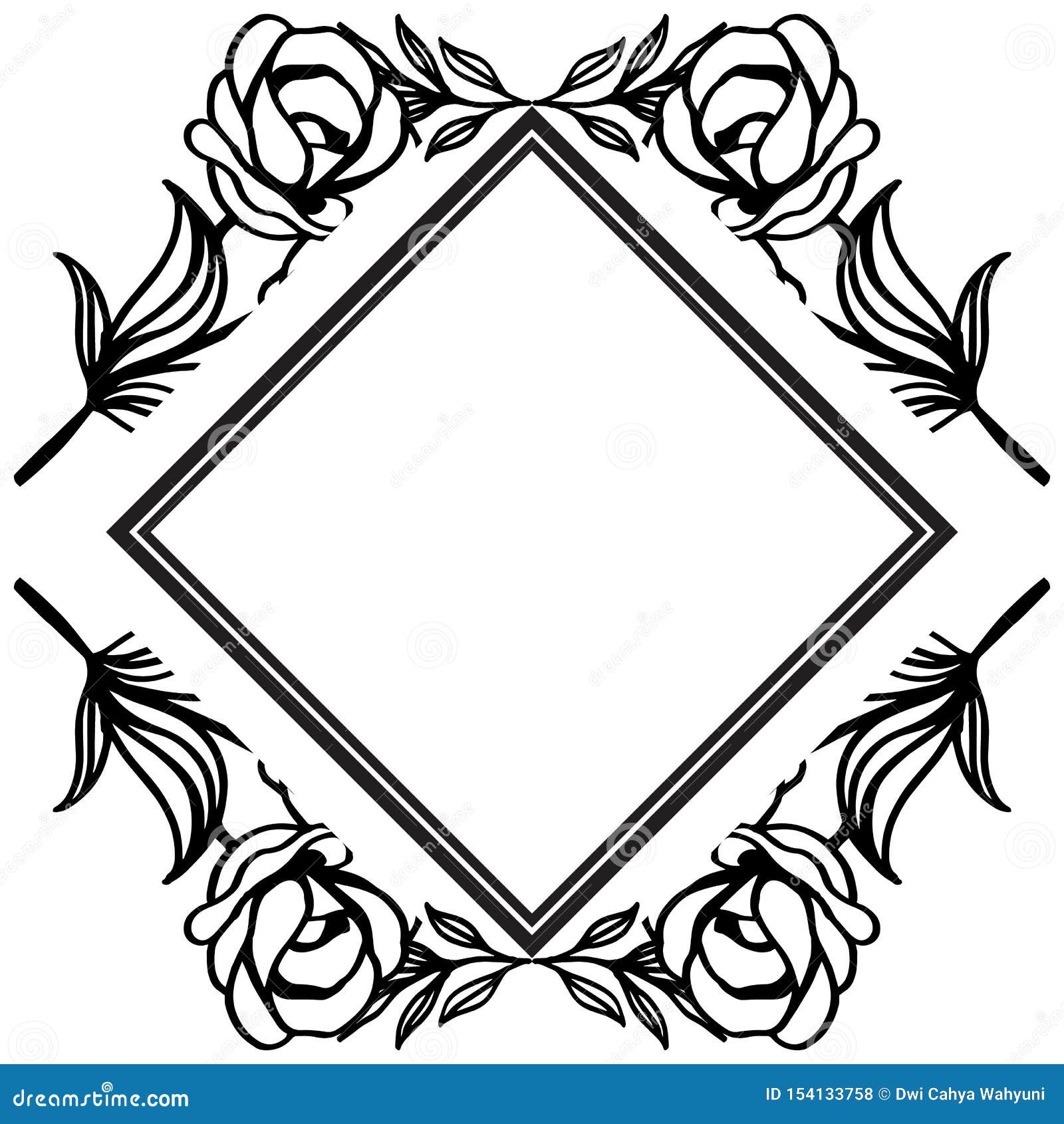 Various Shape Pattern Frame, Feature Flower Frame and Leaf, for Ornate ...