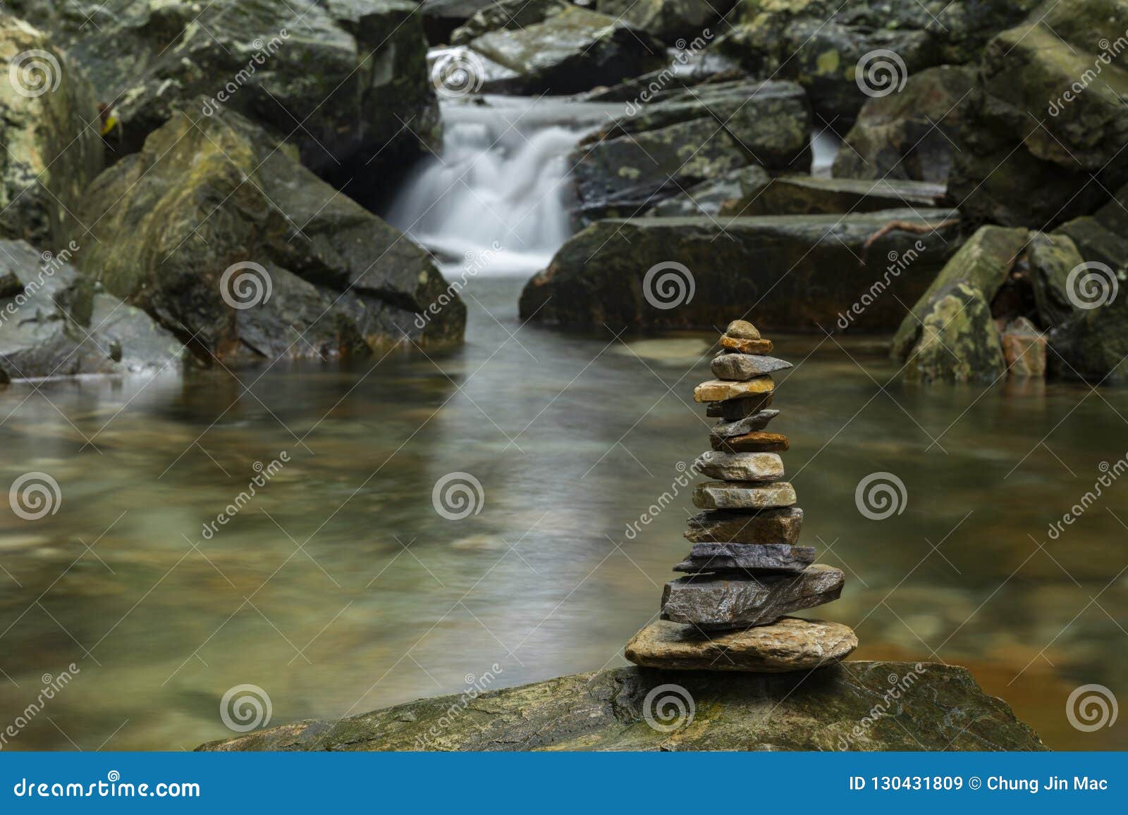 Various Shaped Stacked Zen Rocks Stock Image - Image of relaxing, power ...