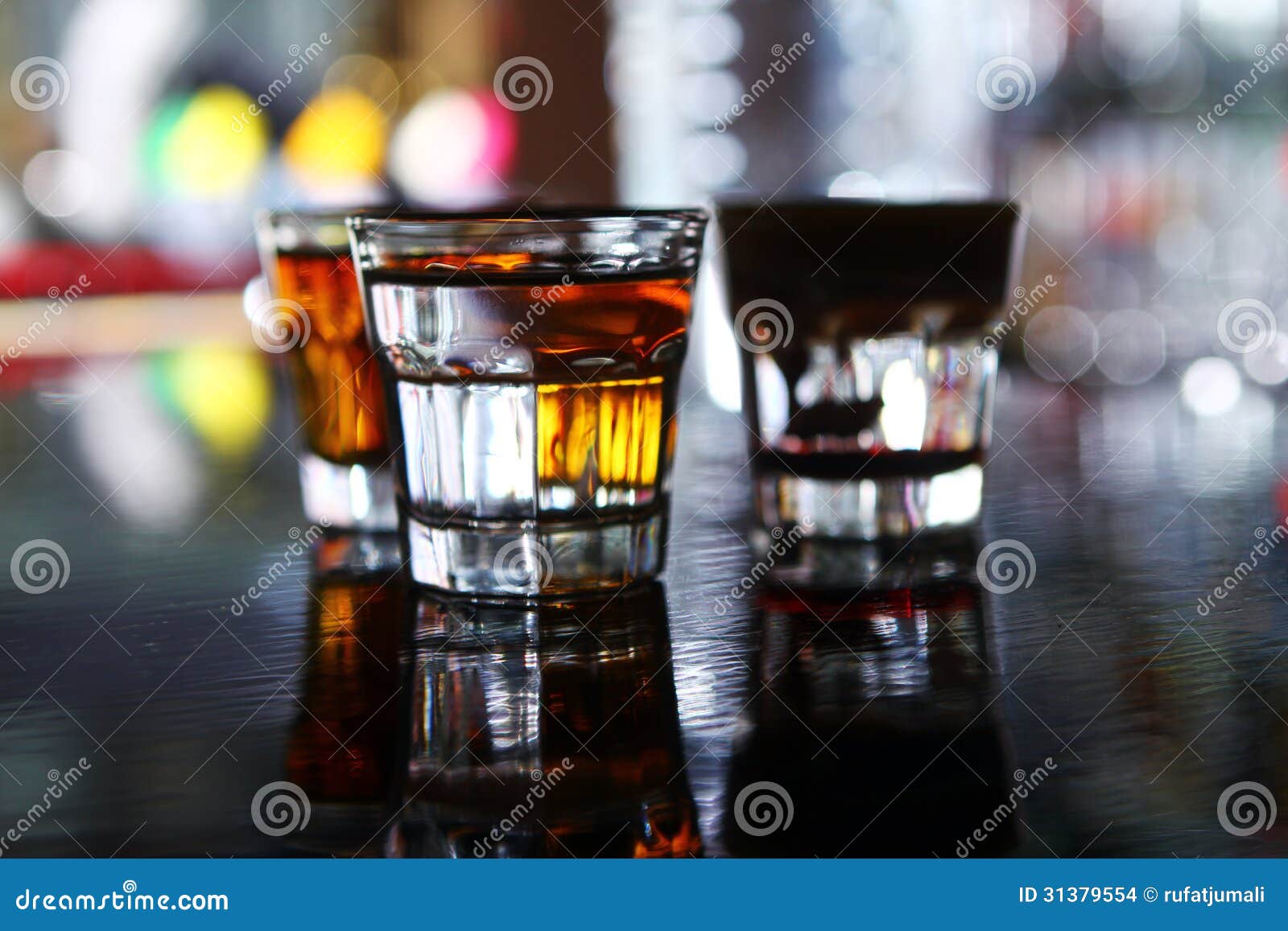 Various Shots on a Bar Stage Stock Photo - Image of alcohol, background ...