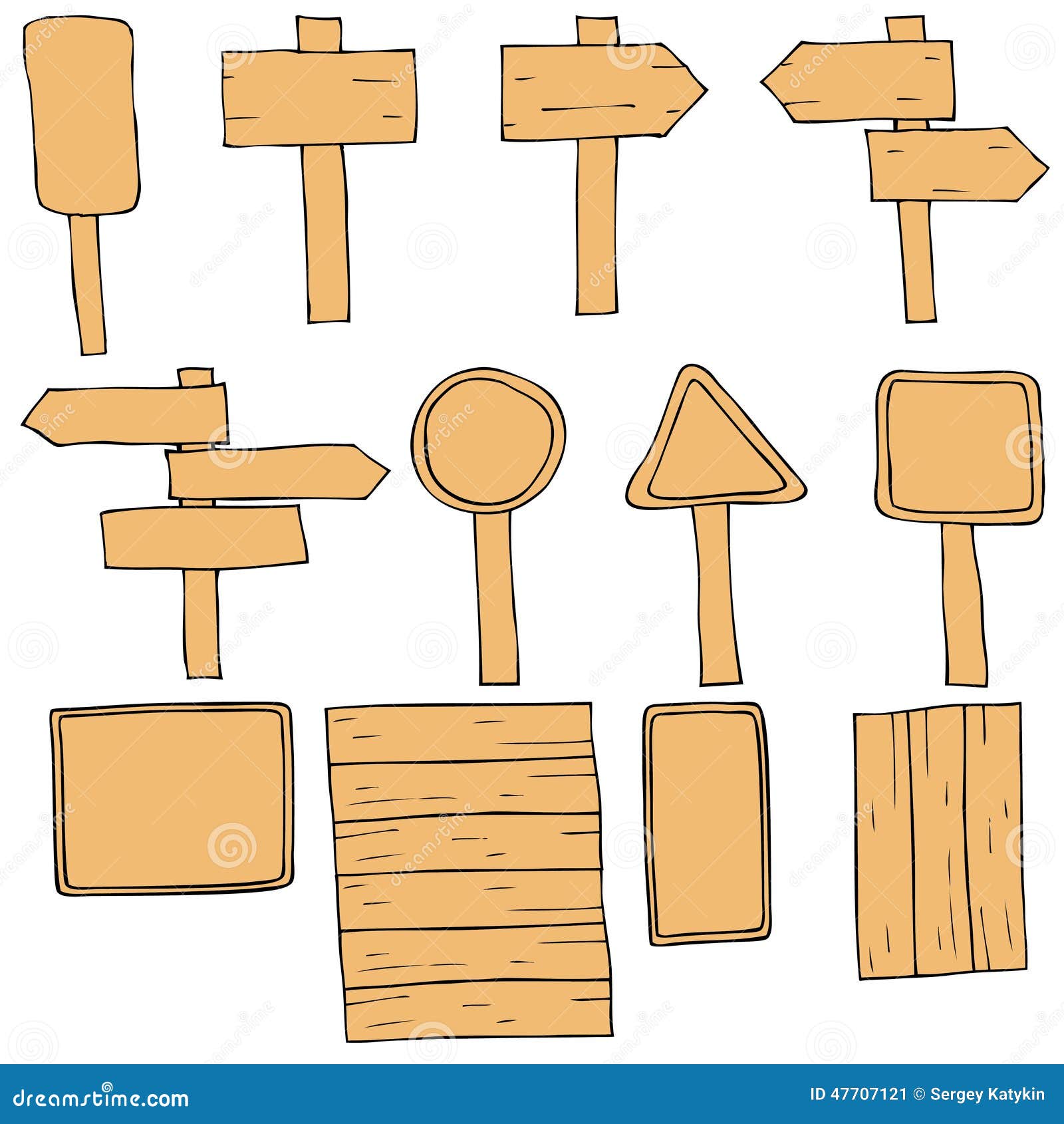 Various signs and symbols. stock vector. Illustration of empty - 47707121