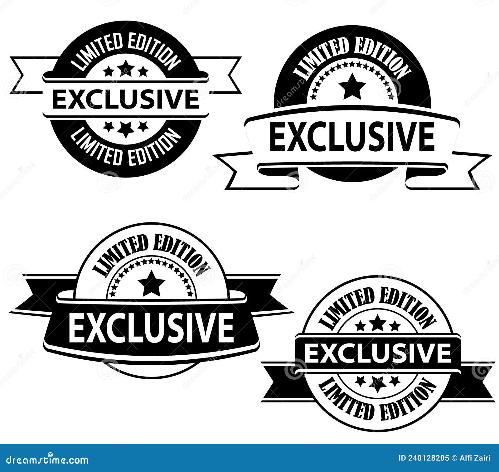 Various Silhouette Exclusive Label for Sales and Entertainment by ...