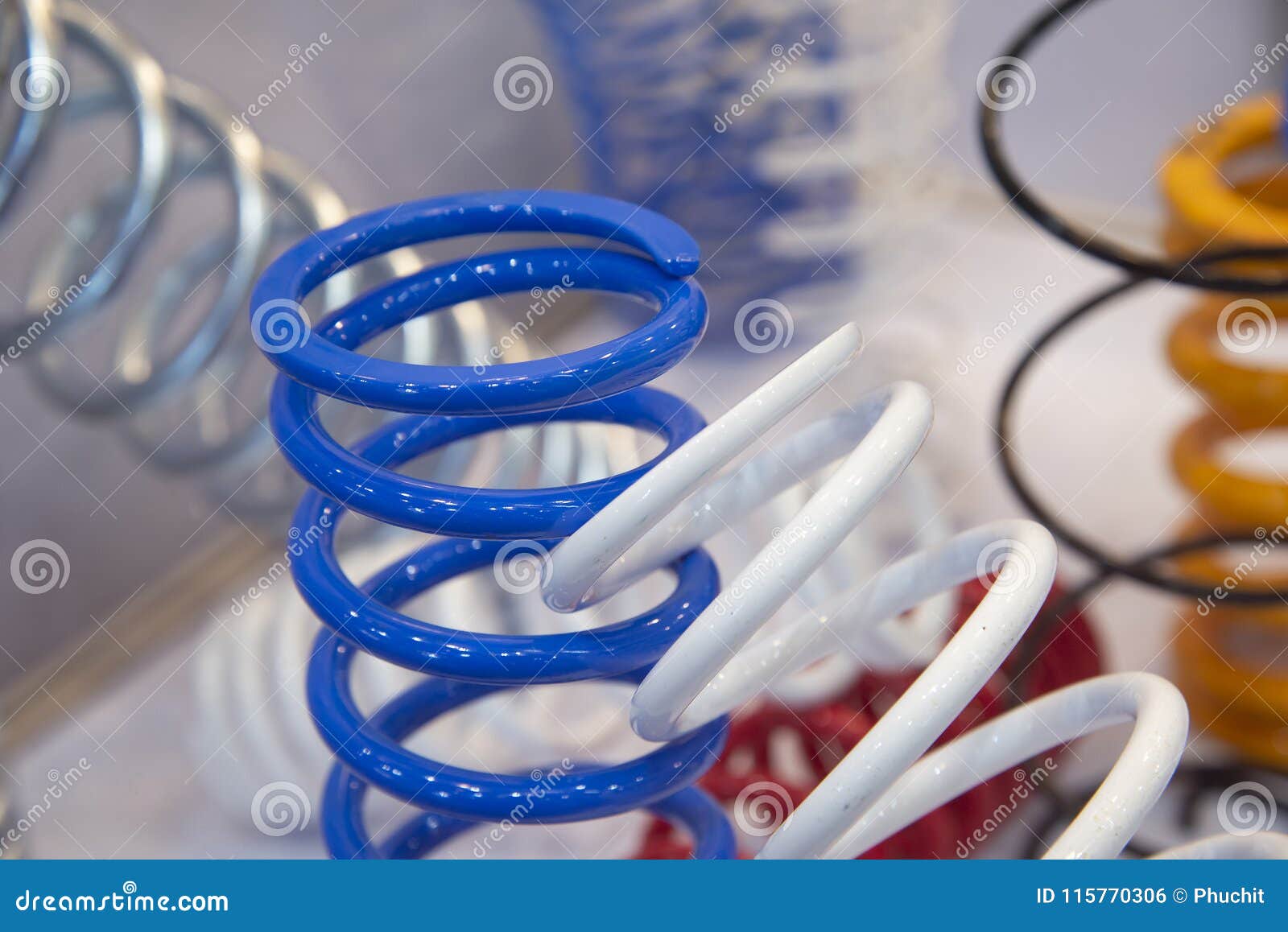 The Various Size Industrial Coil Spring Stock Photo - Image of group ...