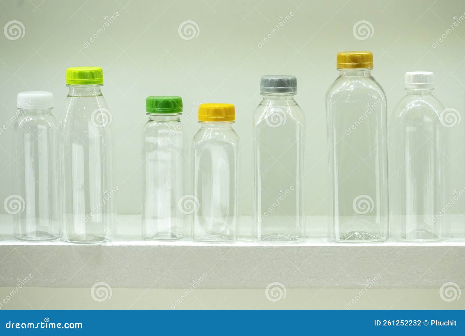 The Various Size of Plastic Bottles Stock Photo - Image of packaging ...