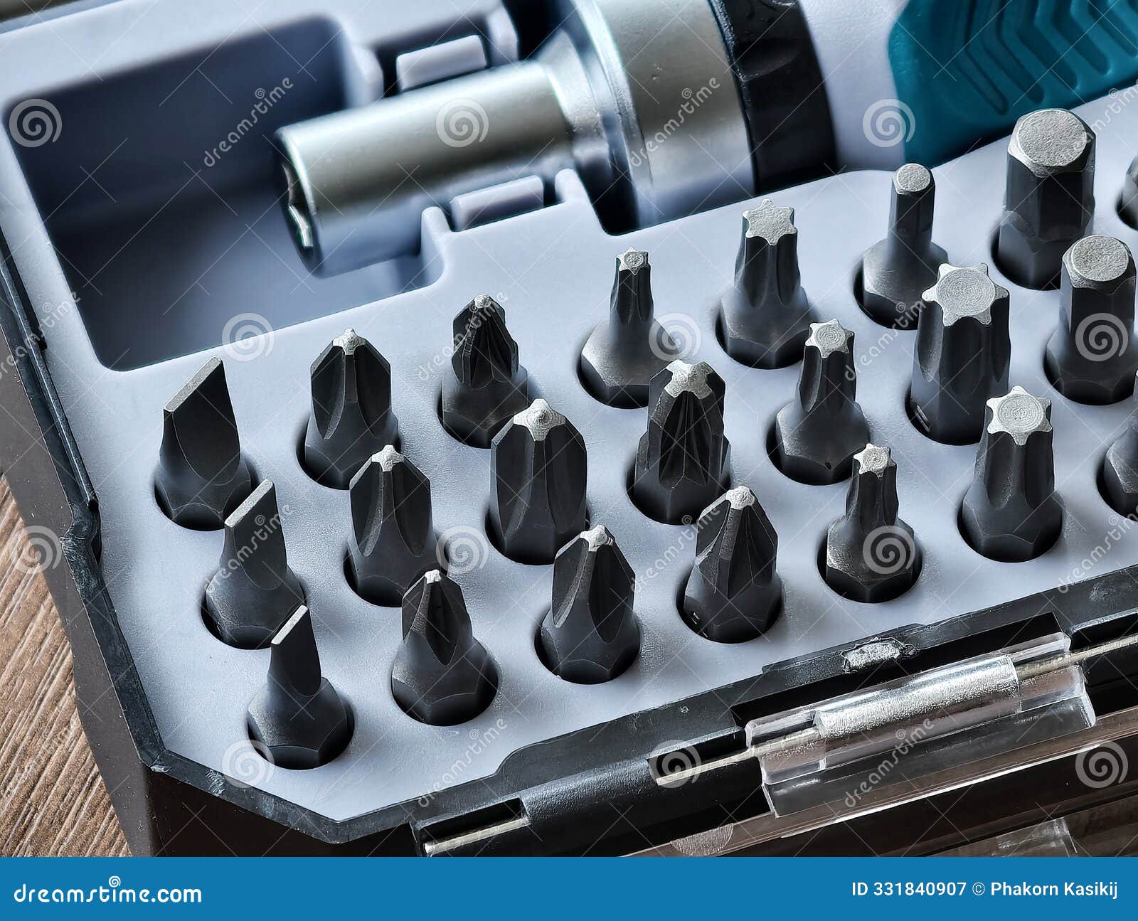 Various Small Screwdriver Bits in Different Shapes and Sizes, Captured ...