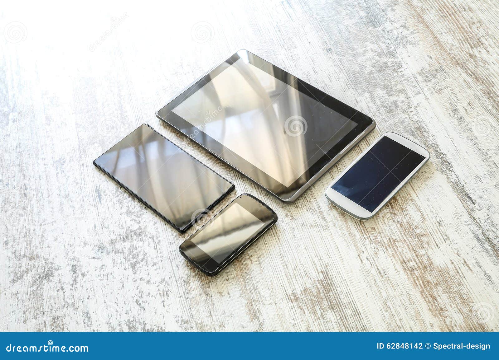 Various Smartphones and Tablet PCs Stock Photo - Image of choice ...