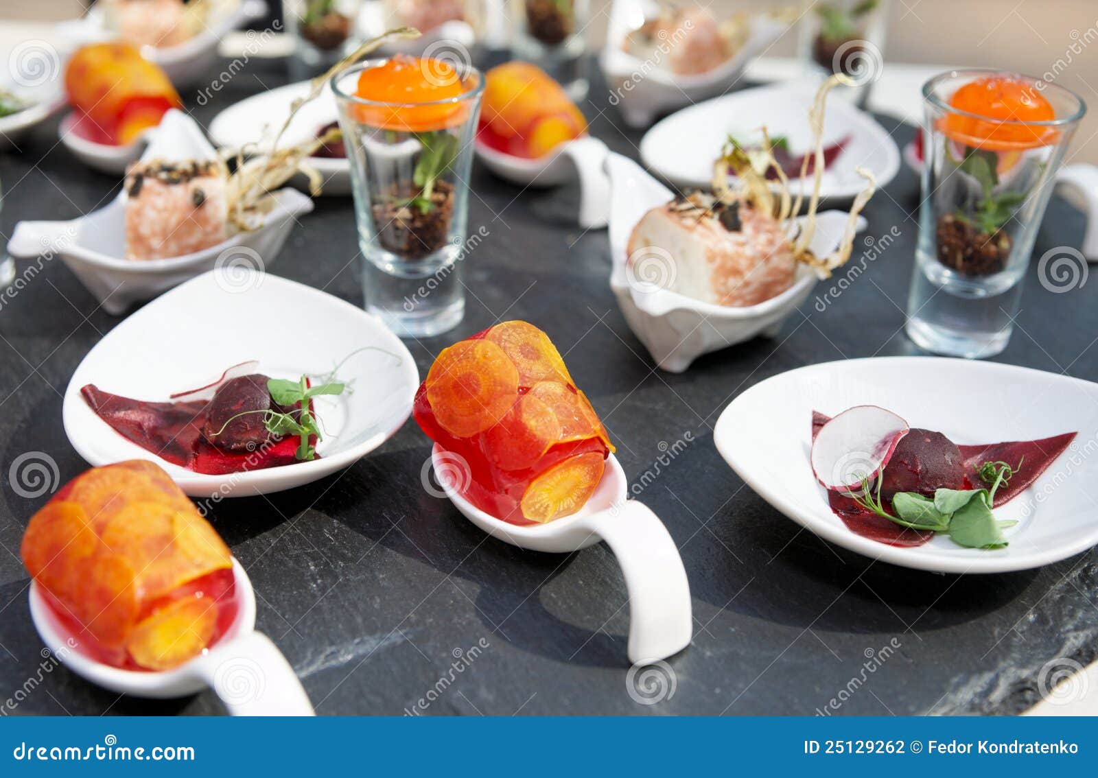Various snacks stock photo. Image of restaurant, plate - 25129262
