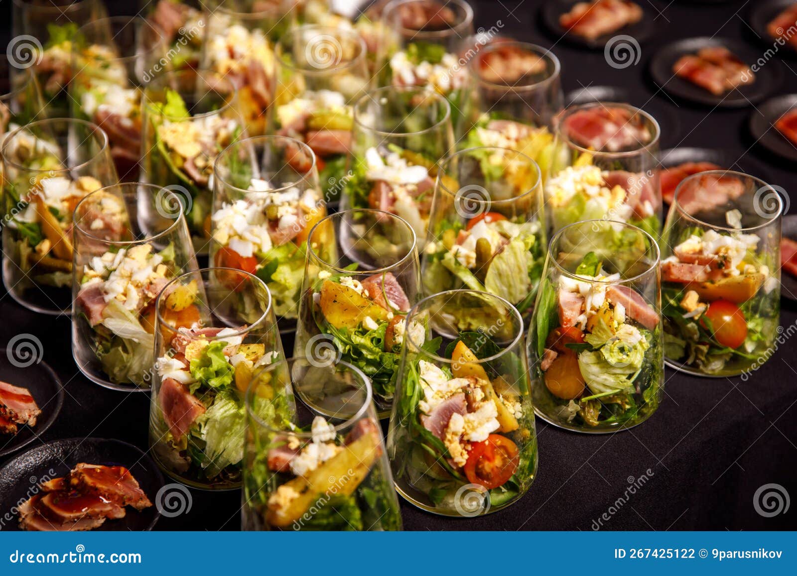 Various Snacks at the Buffet. Stock Photo - Image of dinner, cuisine ...