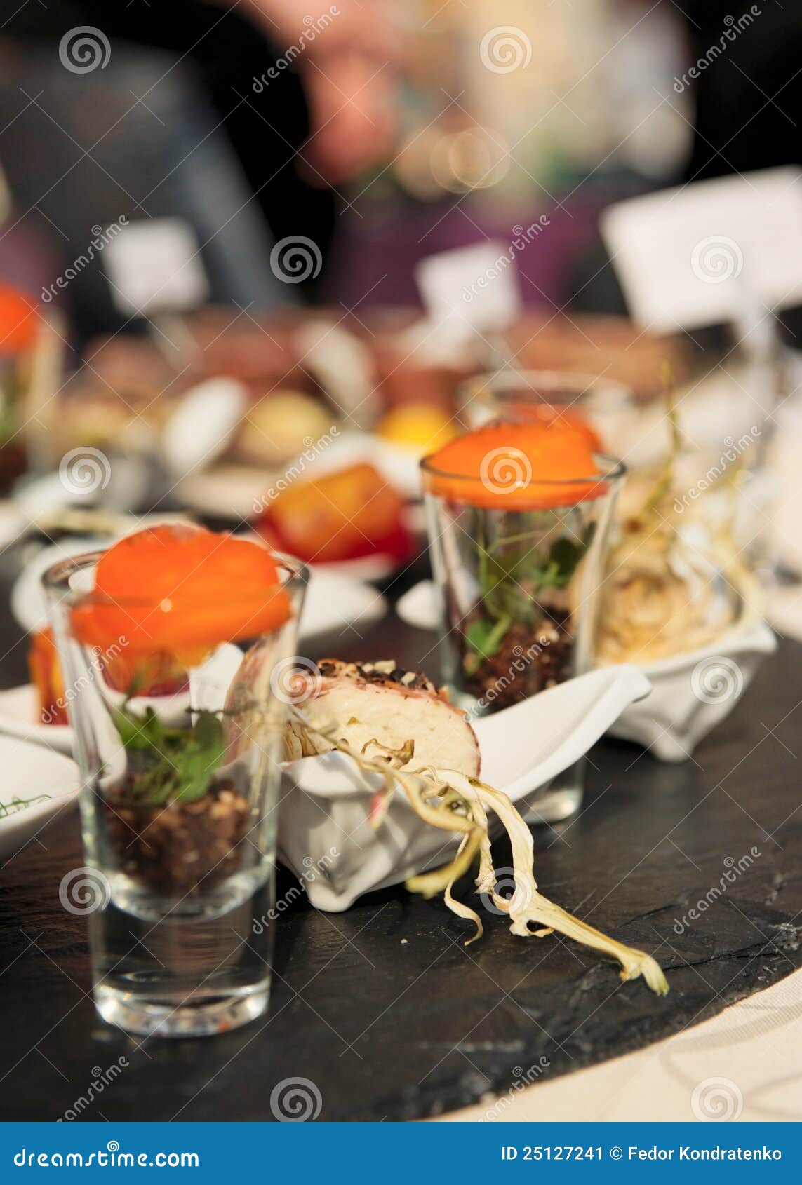 Various snacks in glasses stock image. Image of breakfast - 25127241