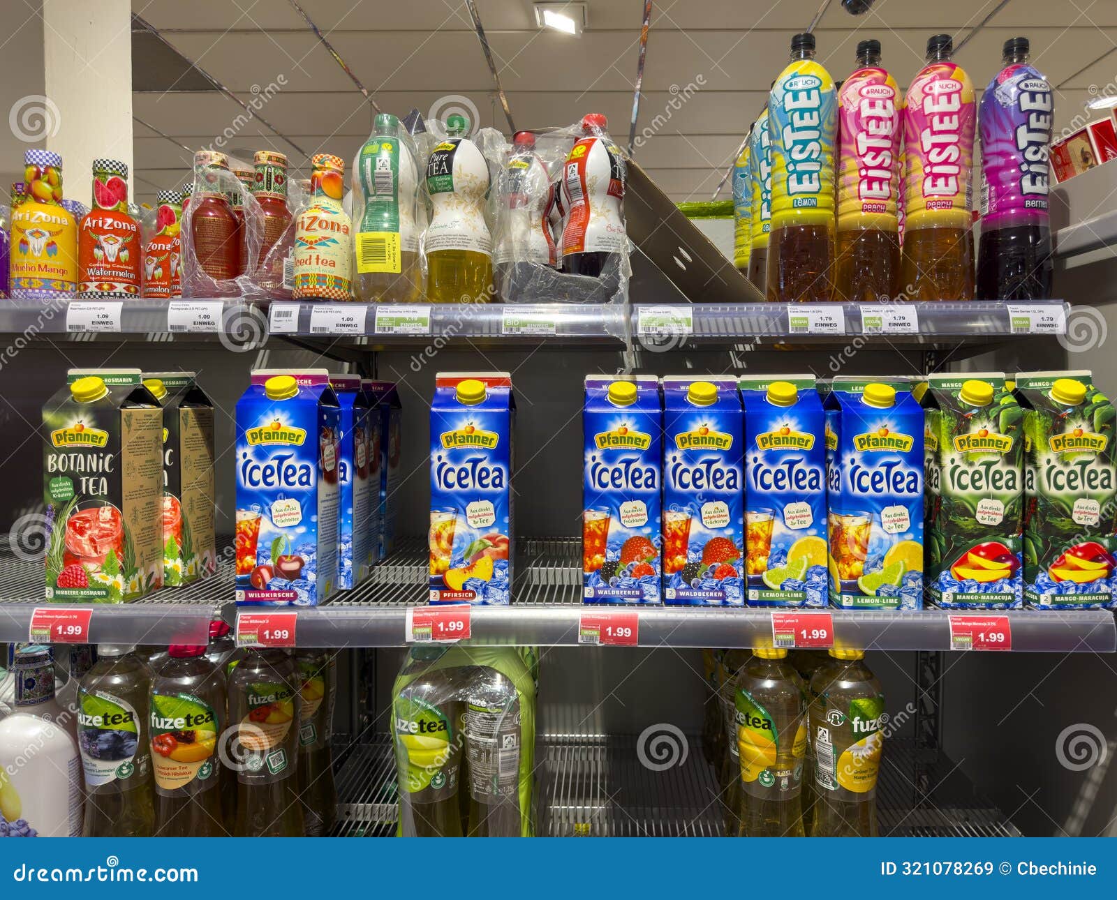 Various Soft Drinks on a Shelf in a Supermarket Editorial Stock Image ...