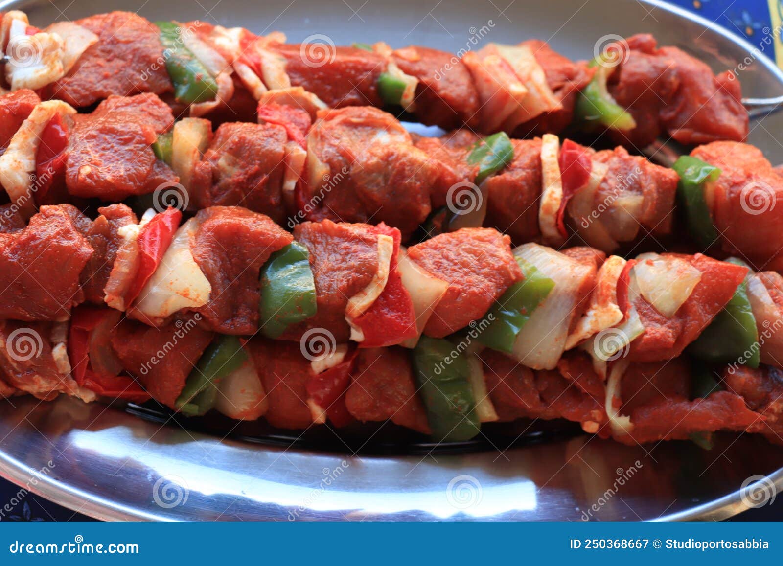 Meat on the grill stock image. Image of pork, hamburger - 250368667