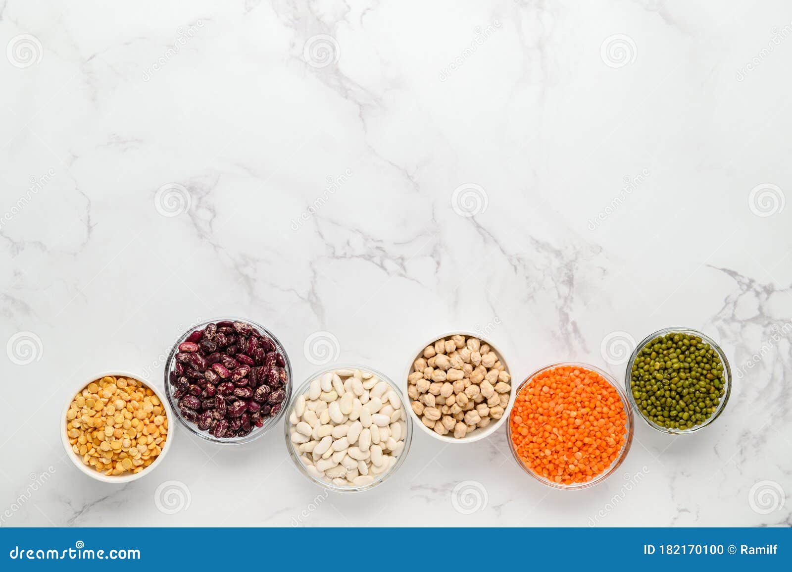 Various Sources Of Vegetable Protein Beans Lentils Peas Chickpeas