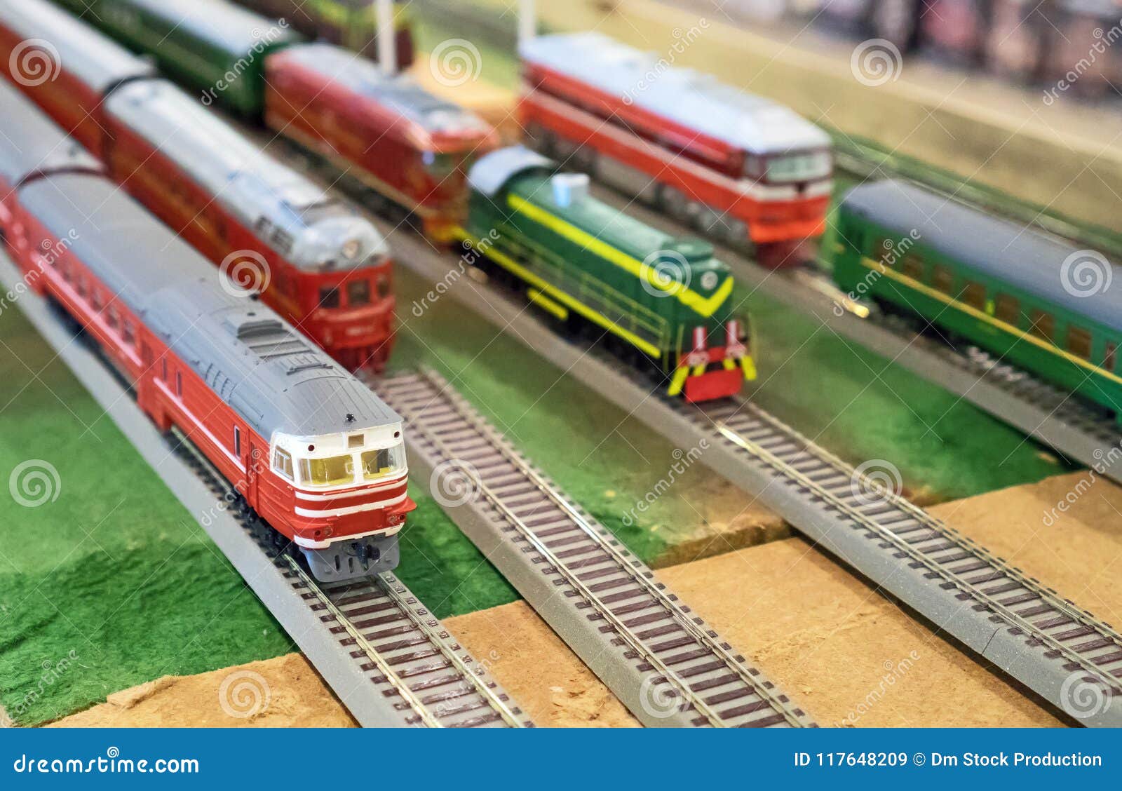 Various Soviet Train Models. Stock Image - Image of collecting ...