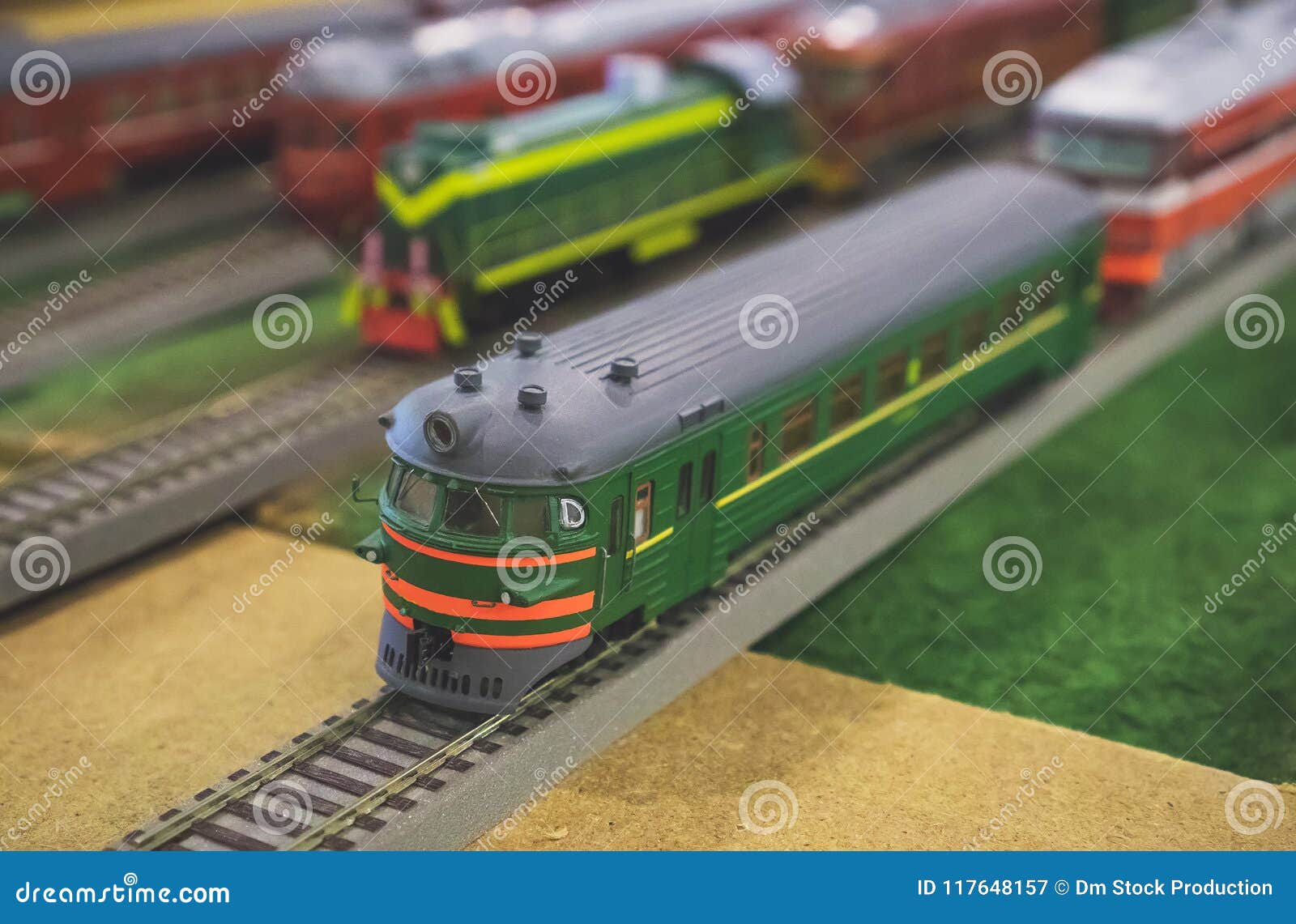 Various Soviet Train Models. Stock Image - Image of cargo, minipark ...