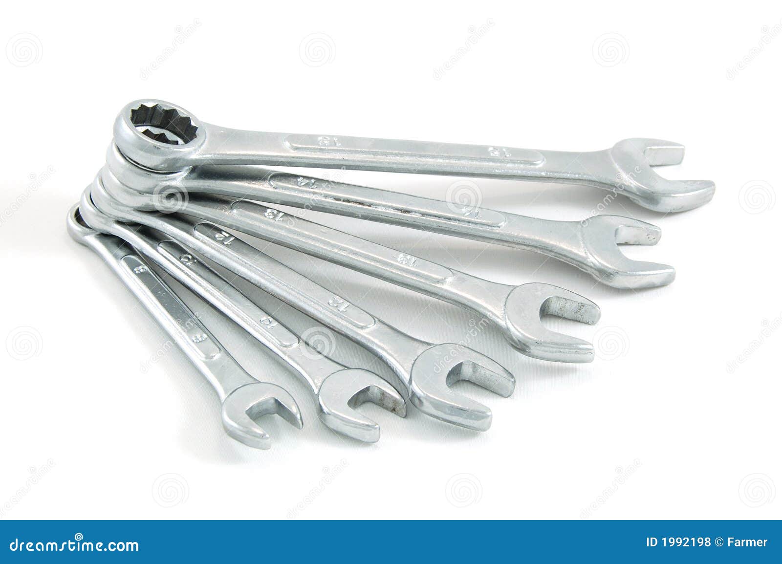 Various spanners stock photo. Image of hand, home, renovation - 1992198