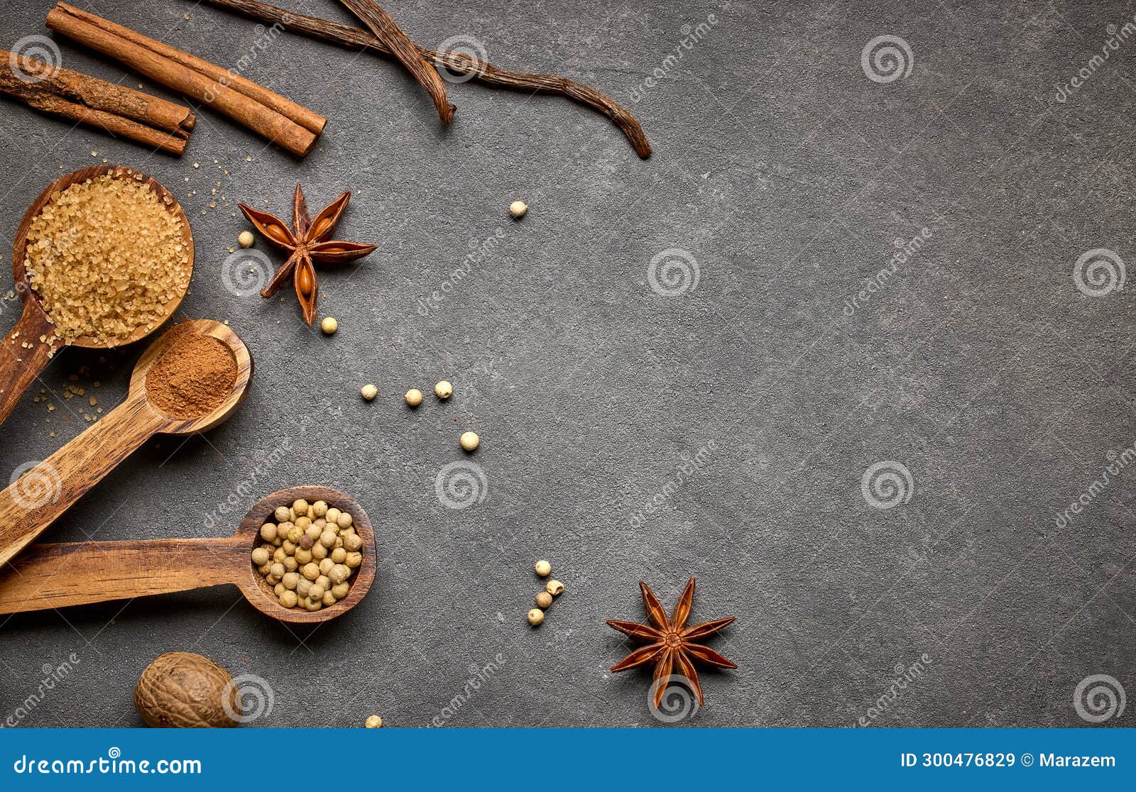 Various spices for baking stock image. Image of easter - 300476829