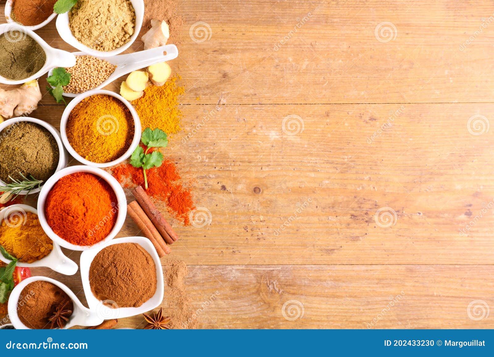 Various spices frame stock photo. Image of asian, cooking - 202433230