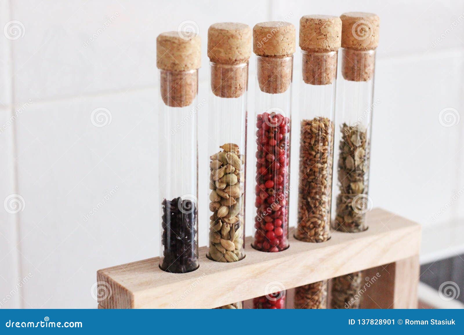 Various Spices in the Kitchen Stock Image - Image of culinary, cutting ...