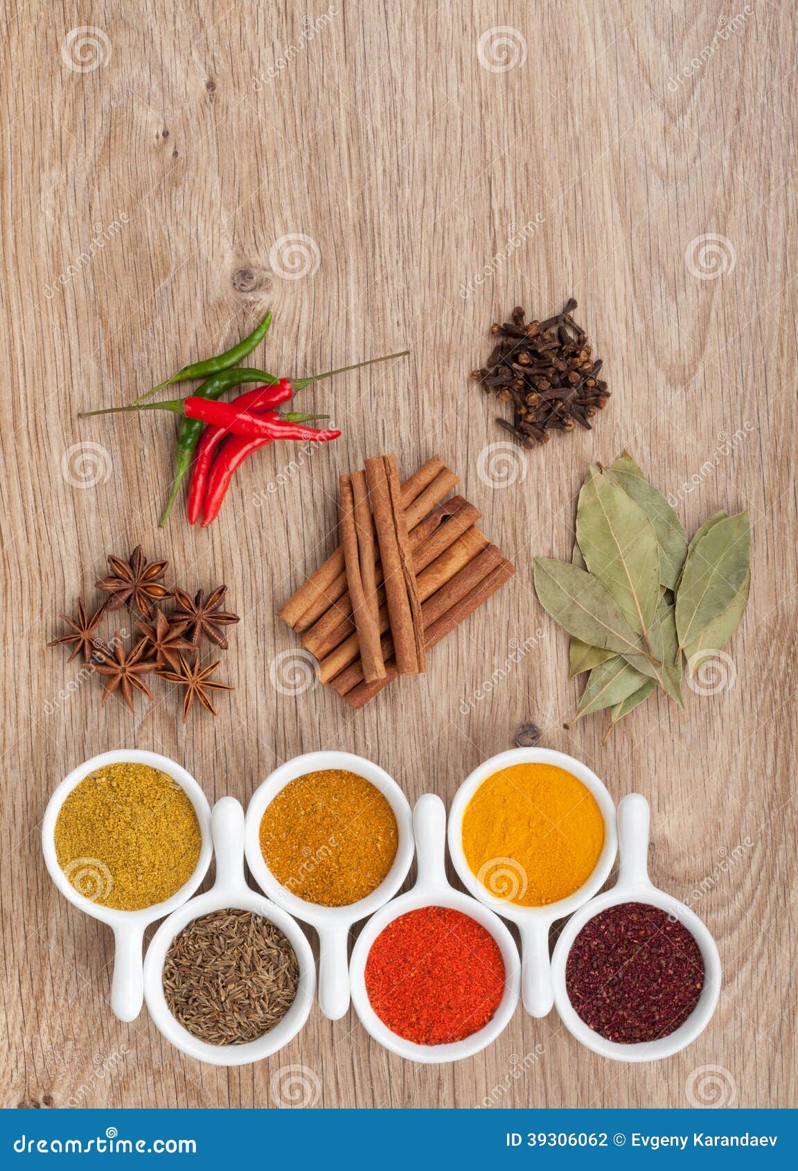 Various spices selection stock photo. Image of flavor - 39306062