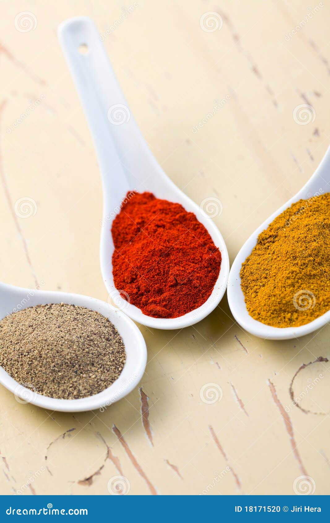 Various spicy powder stock photo. Image of ceramic, color - 18171520