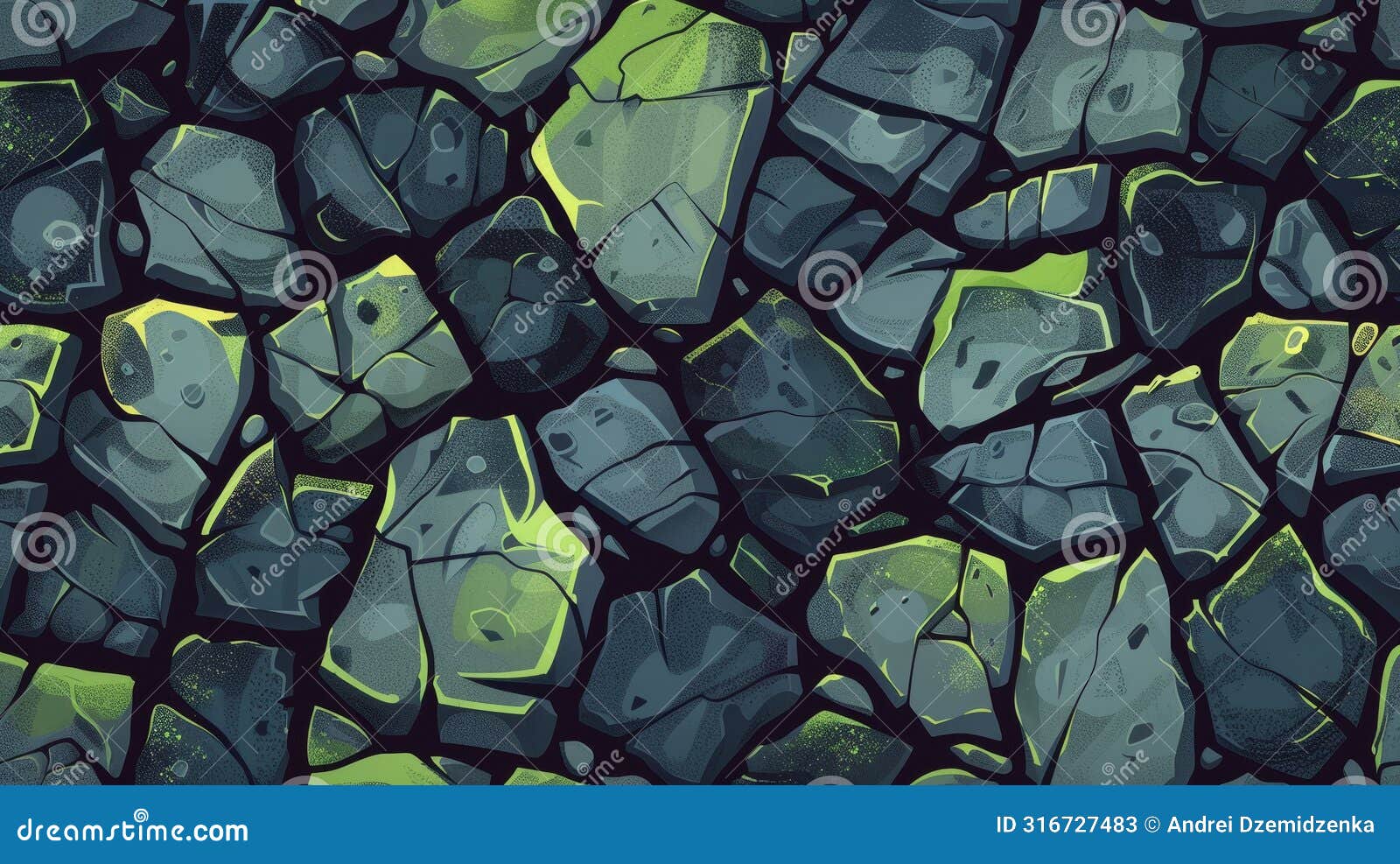 Various Stone Ground and Rocks Surface Textures for Game Backgrounds ...