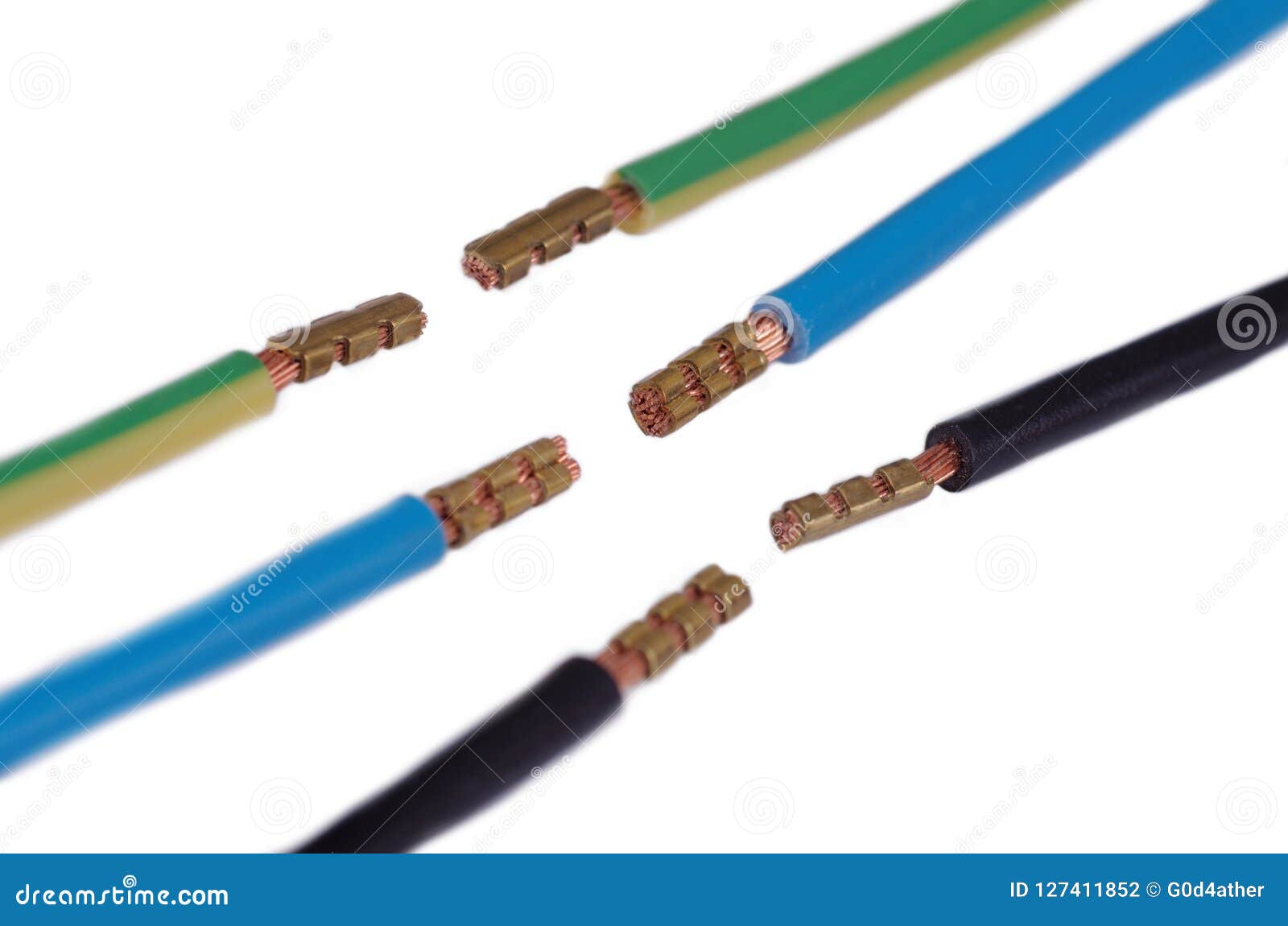 Wires stock photo. Image of crimp, industry, wire, ferrules - 127411852