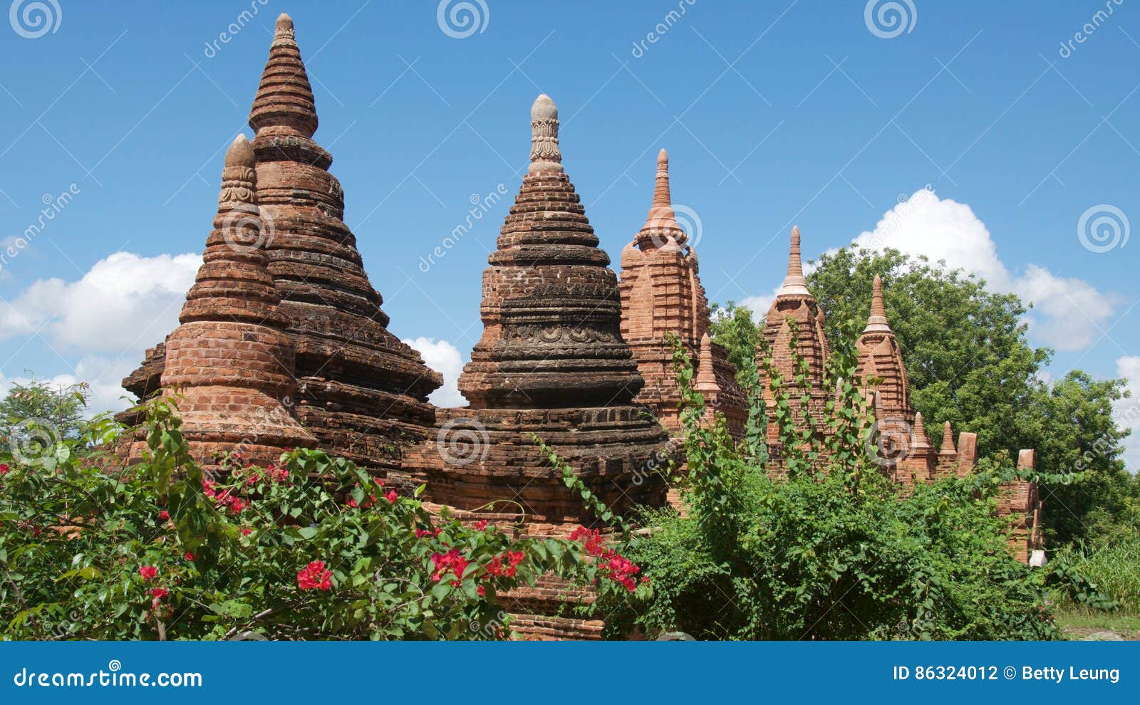 Various Stupas stock photo. Image of green, spiritual - 86324012