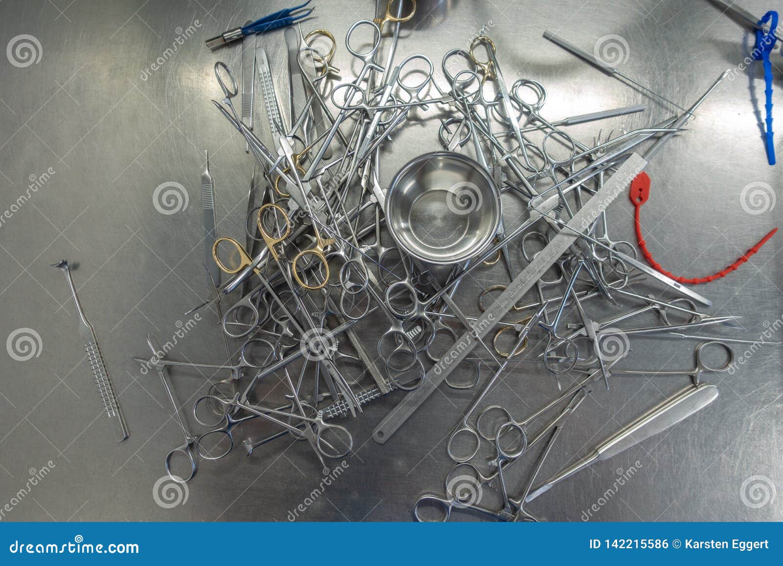 Various Surgical Instruments in a Hospital Stock Photo - Image of ...