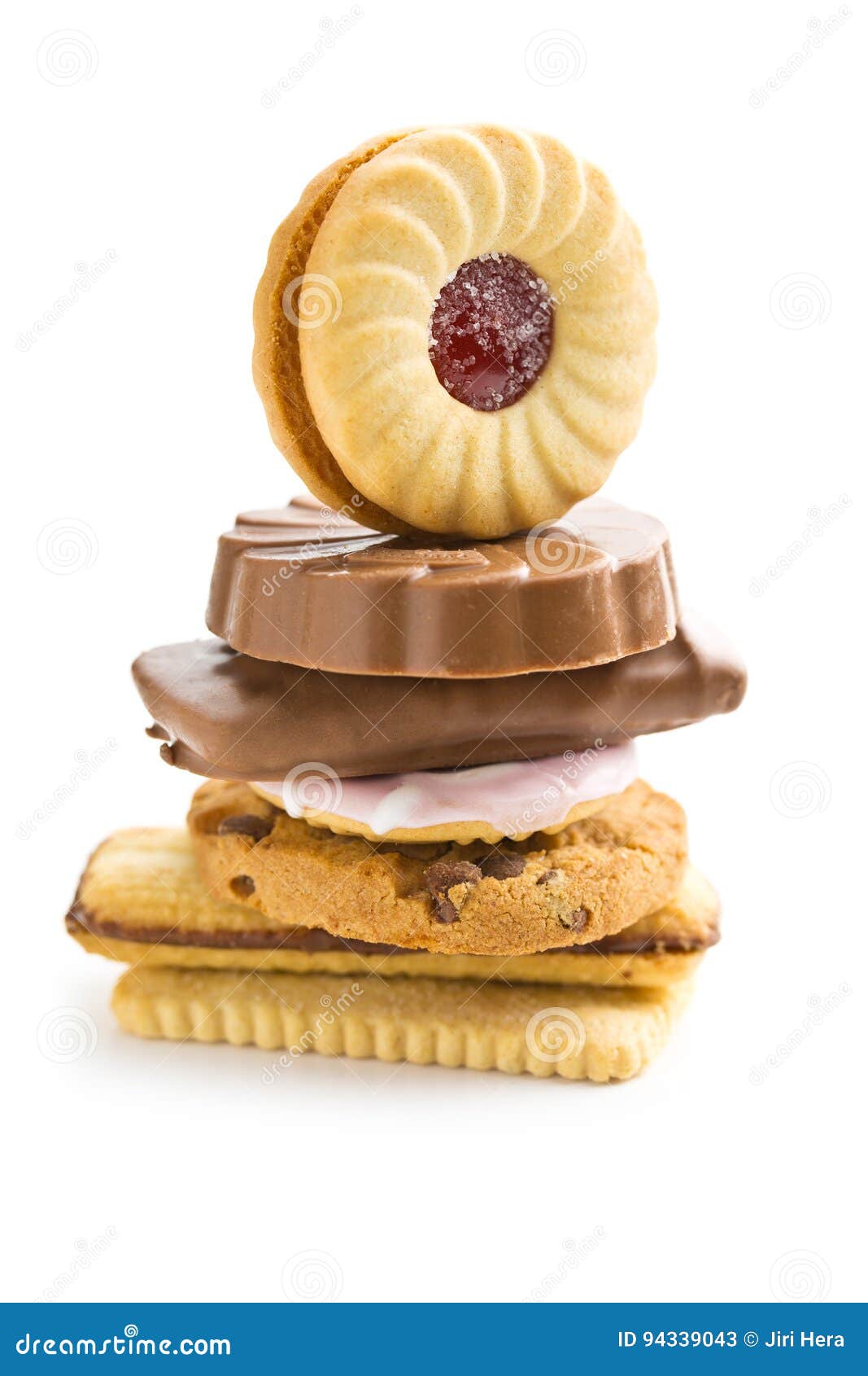 Various sweet biscuits. stock image. Image of cake, cookies - 94339043