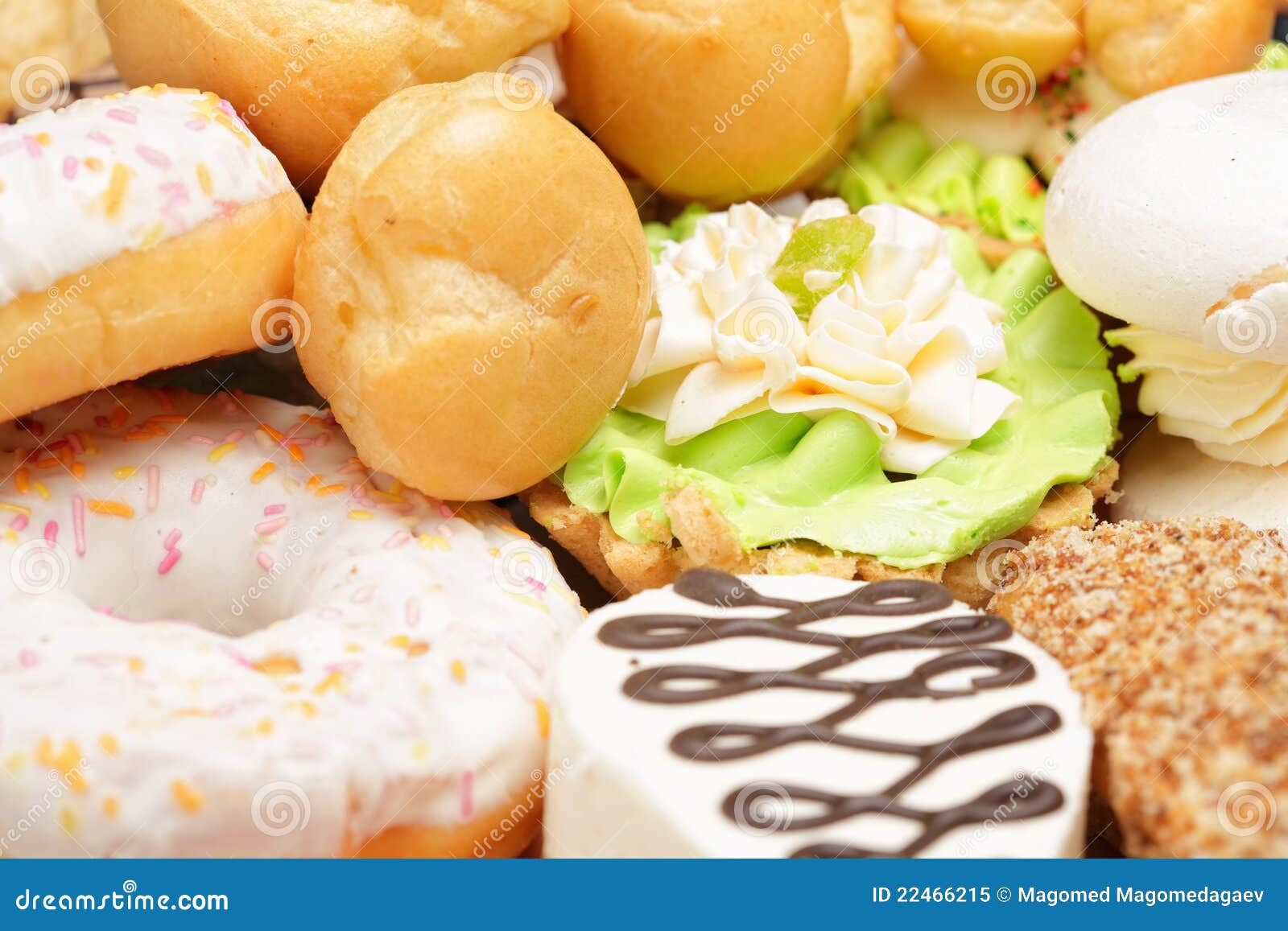 Various sweet cakes stock image. Image of delicious, abudance - 22466215