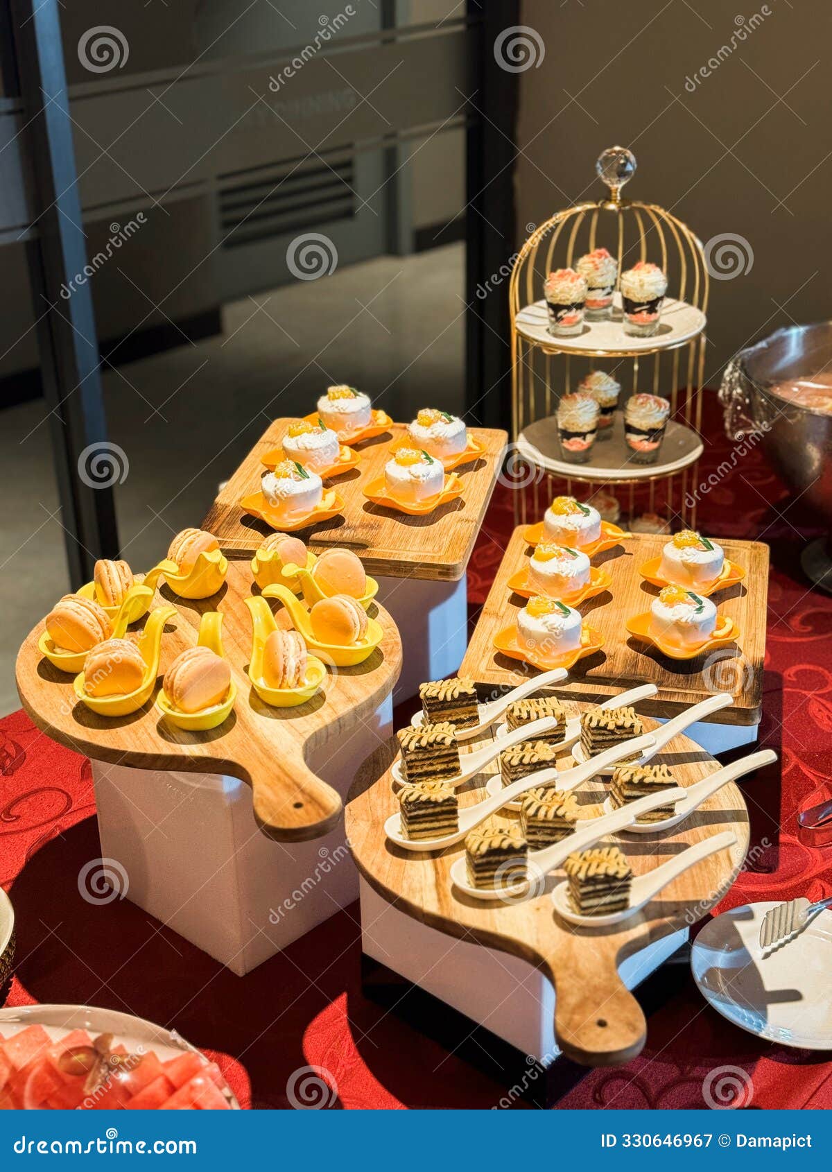 Various Sweet Cakes with Various Flavors of Toppings Stock Image ...