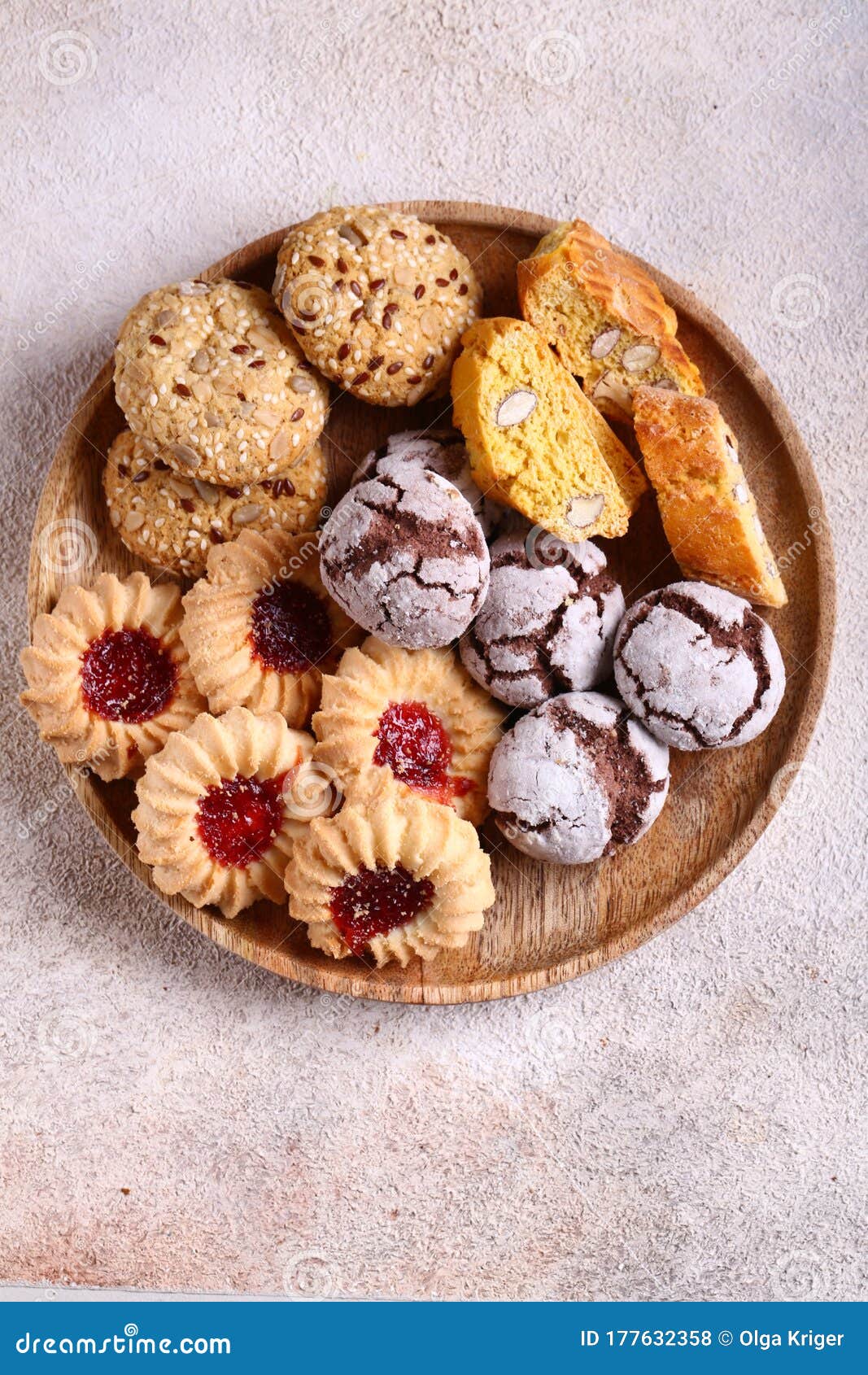 Various Sweet Pastries Cookies Stock Photo - Image of homemade, variety ...