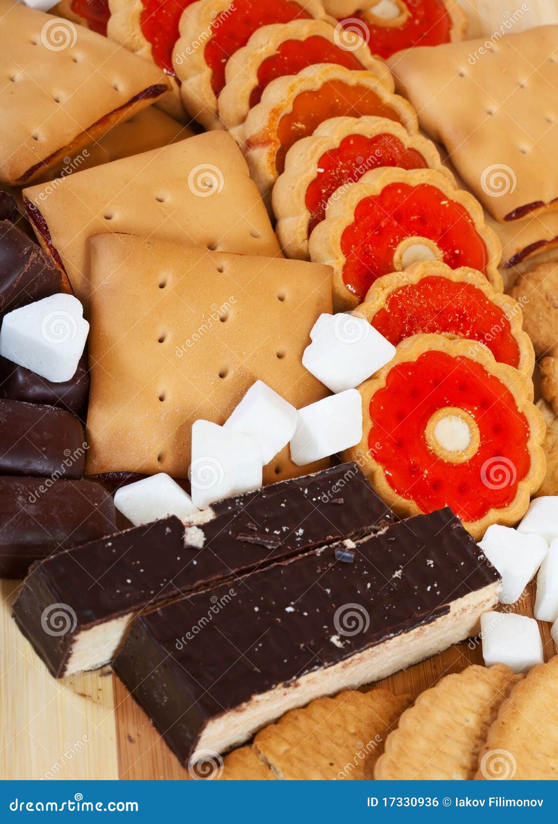 Various sweets stock photo. Image of sundry, coocie, diverse - 17330936
