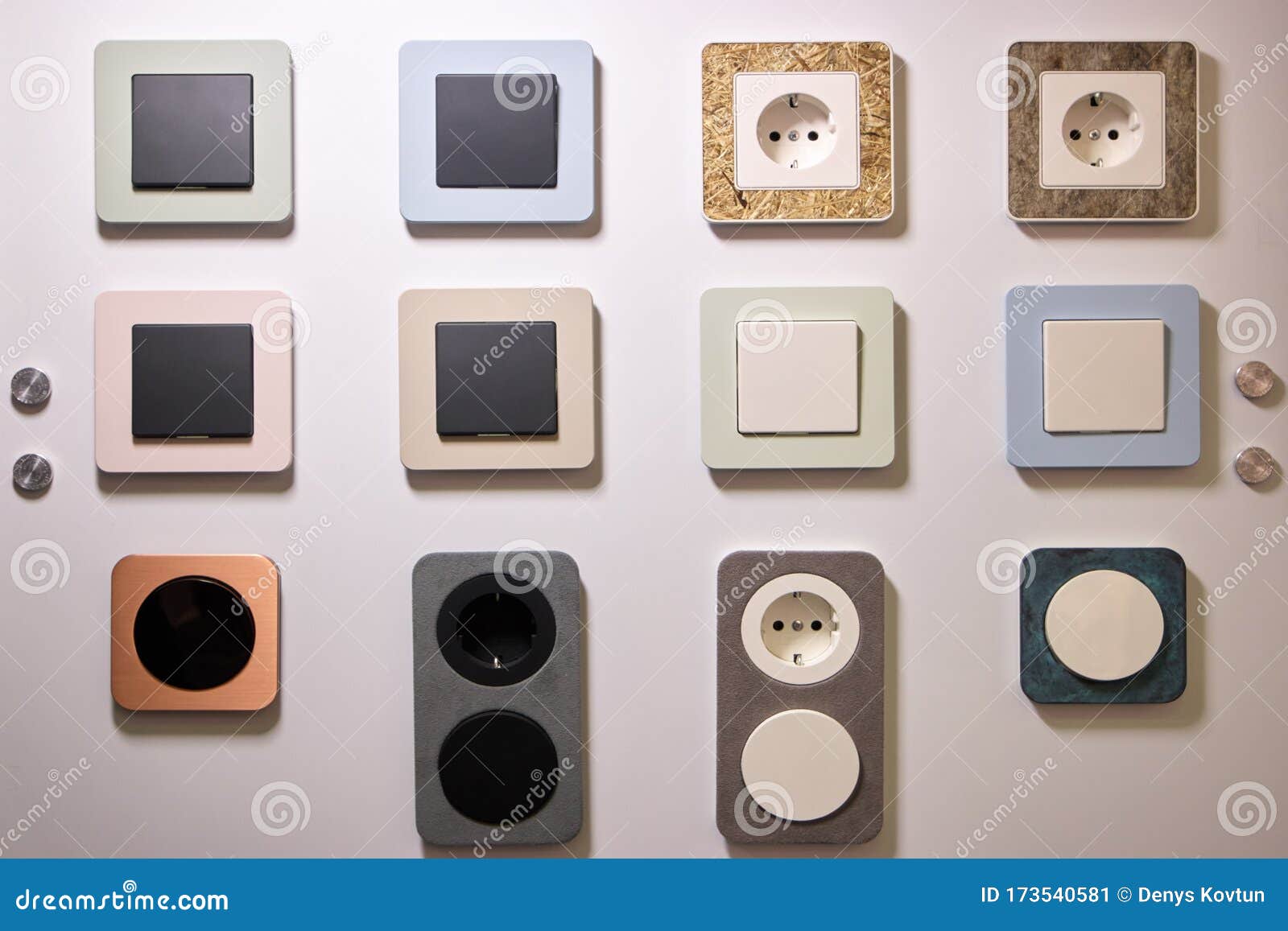 Various Switchers and Sockets Texture. Stock Image - Image of object ...