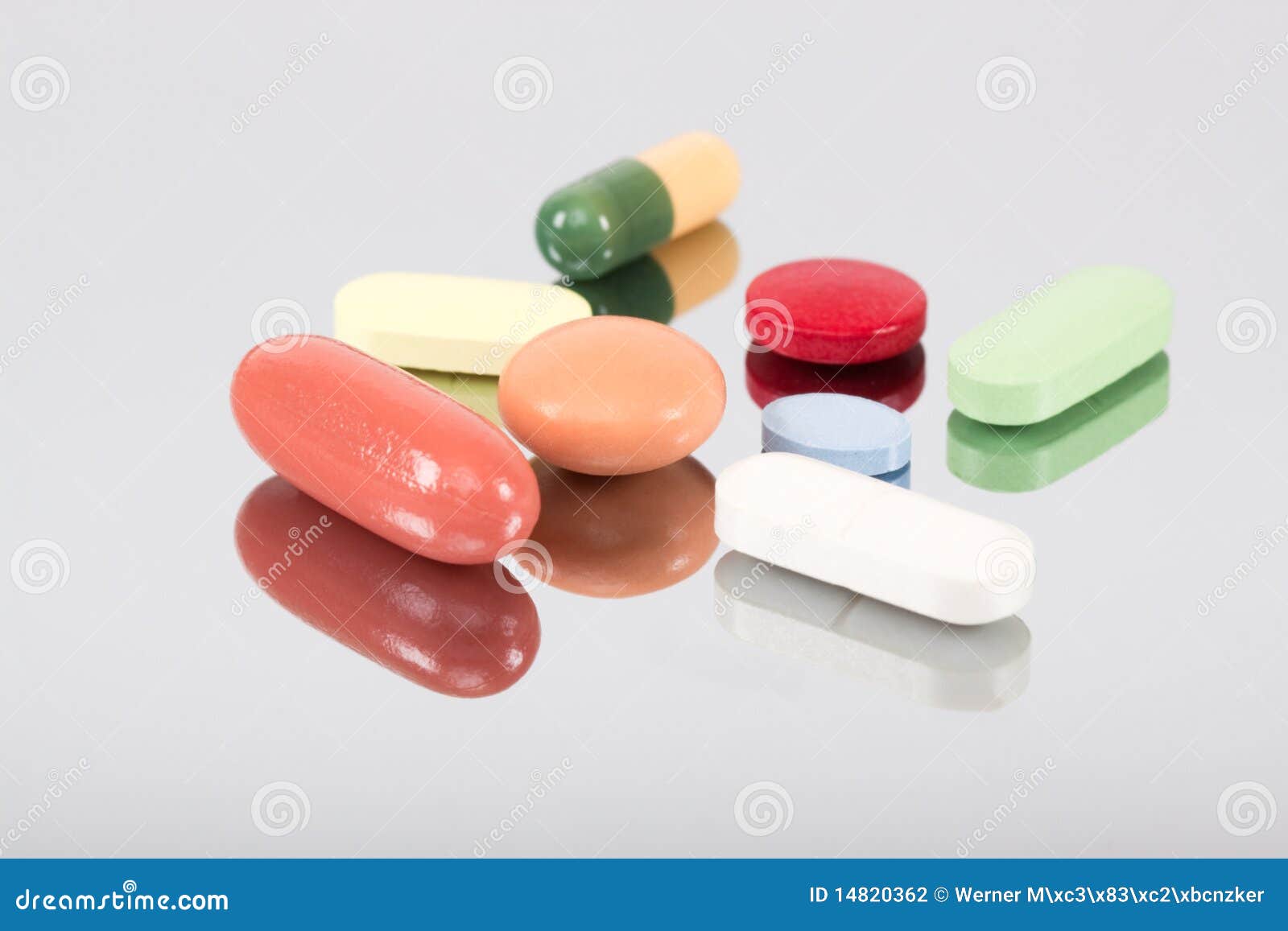 Various tablets stock photo. Image of medical, reflection - 14820362
