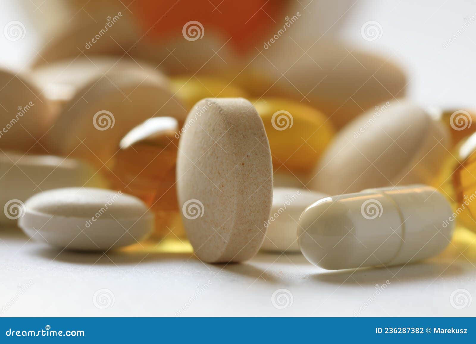 Various tablets fell out stock photo. Image of drugs - 236287382
