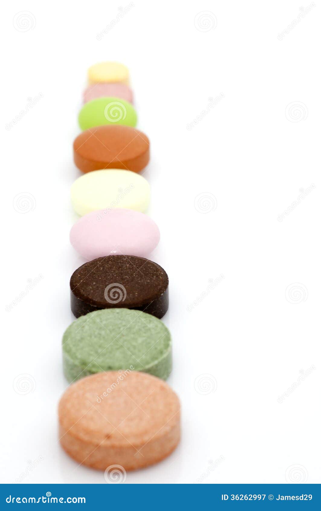 Various tablets in row stock image. Image of medic, tablet - 36262997