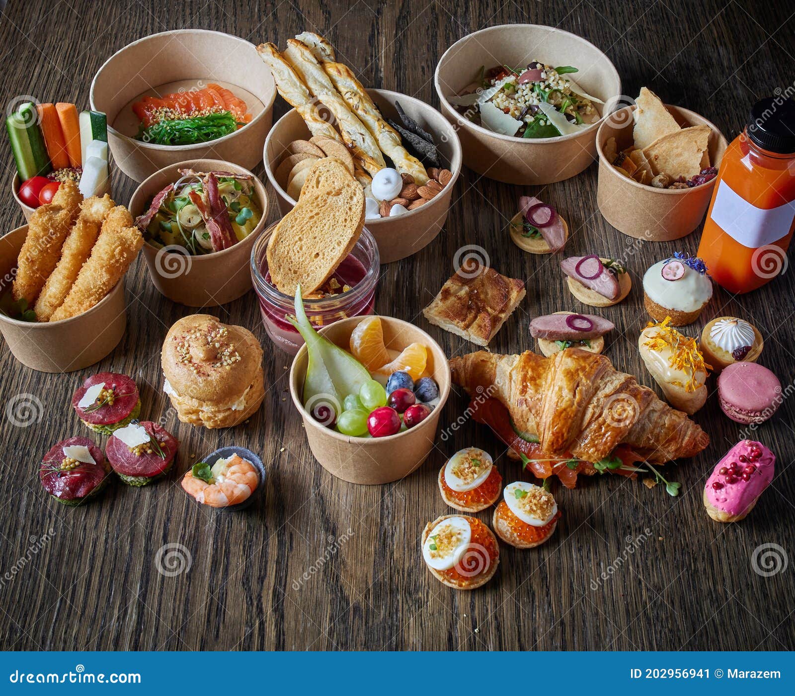 Various take away food stock image. Image of ingredient - 202956941