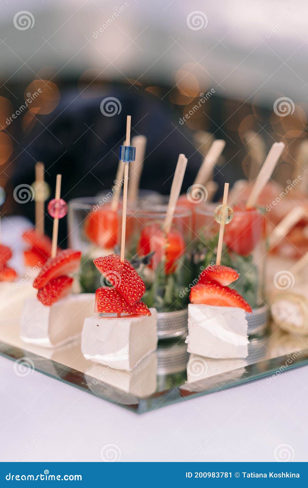 Various Tasty and Healthy Snacks at the Buffet before the Wedding Stock ...