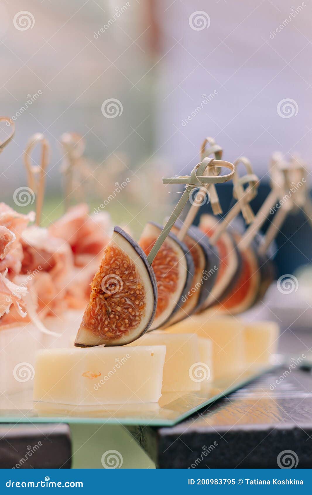 Various Tasty and Healthy Snacks at the Buffet before the Wedding Stock ...