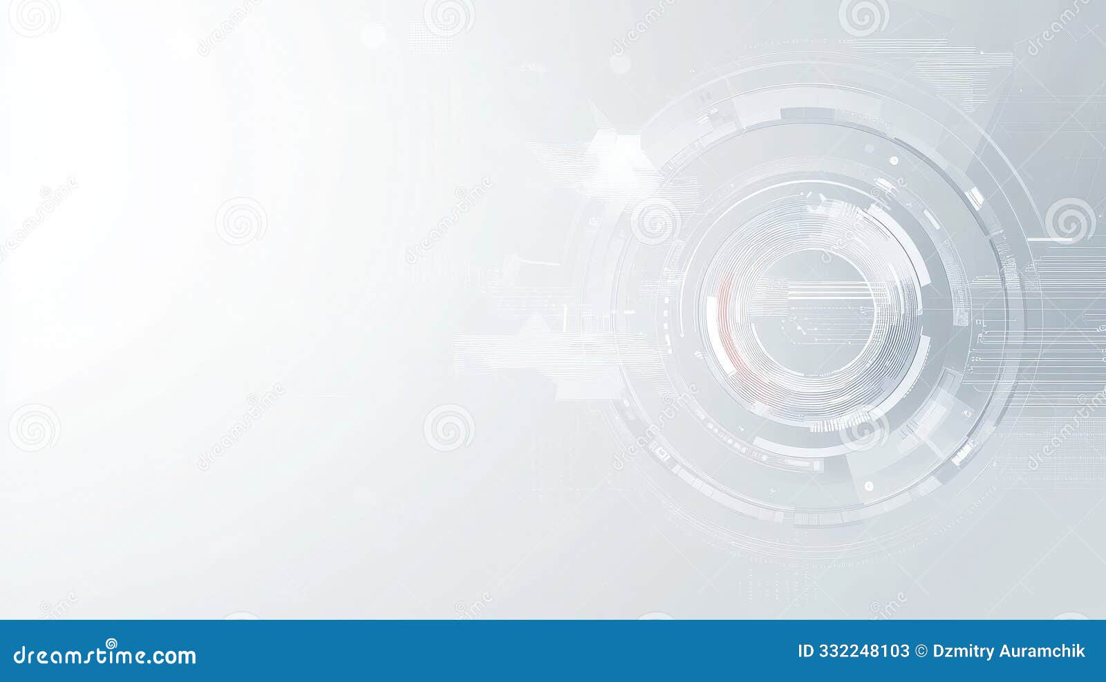 Various Technology Elements on a Grey and White Background, Conveying ...