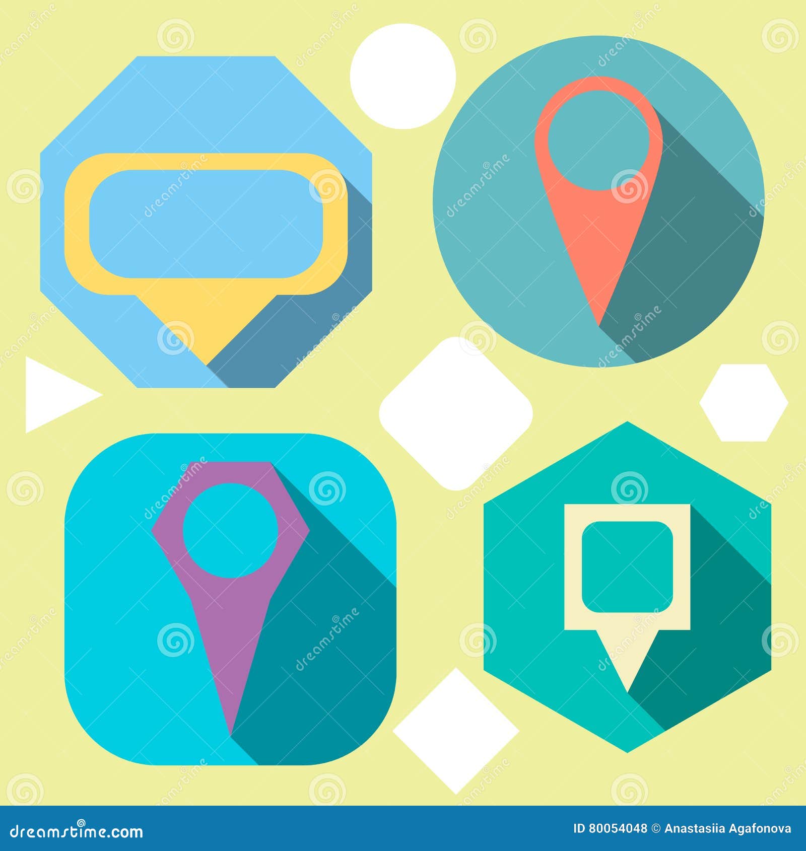 Various Templates for Gps Navigation Stock Vector - Illustration of ...