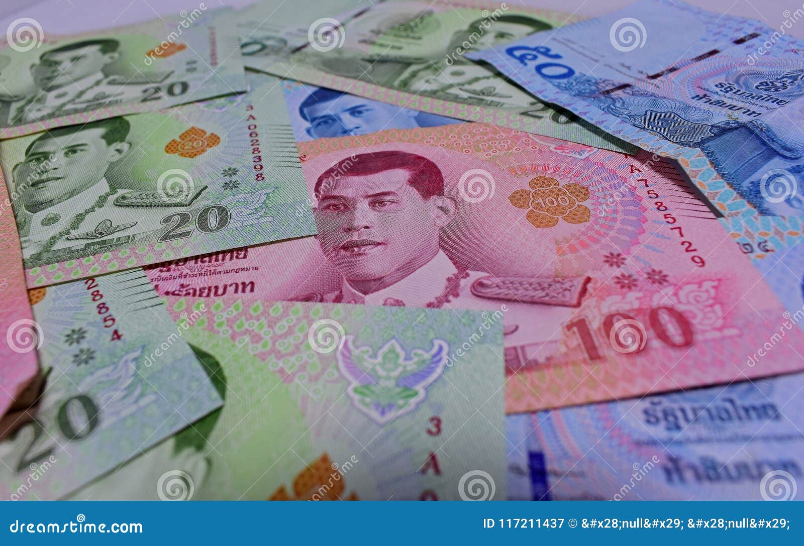 Various of Thai Bank Notes. Stock Image - Image of economy, displayed ...