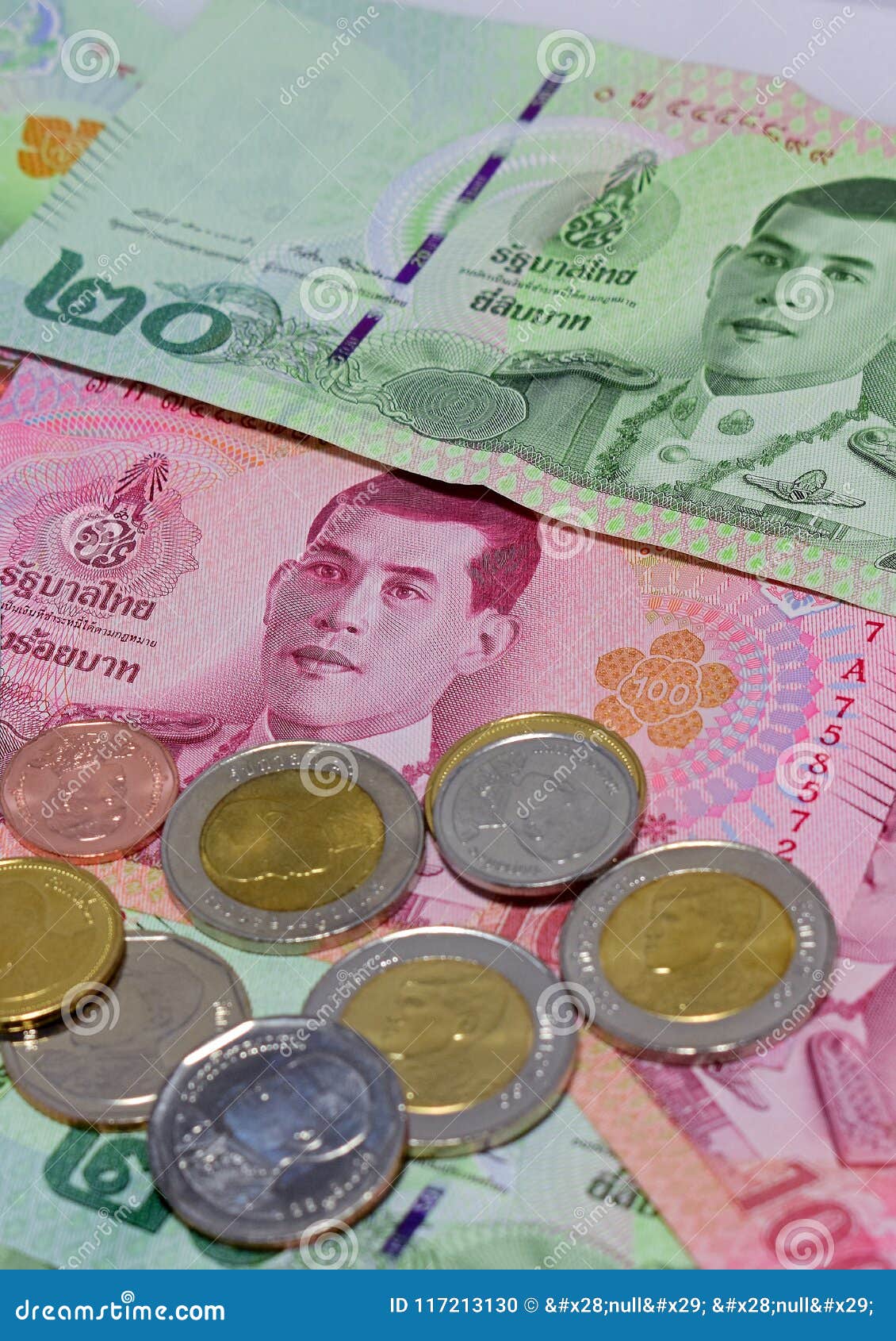 Various of Thai Bank Notes. Stock Photo - Image of baht, finance: 117213130