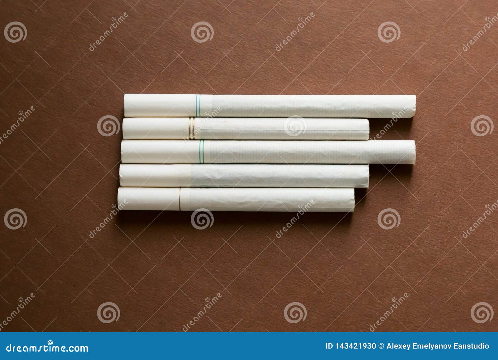 A Variety of Cigarettes with a White Filter Stock Photo - Image of ...