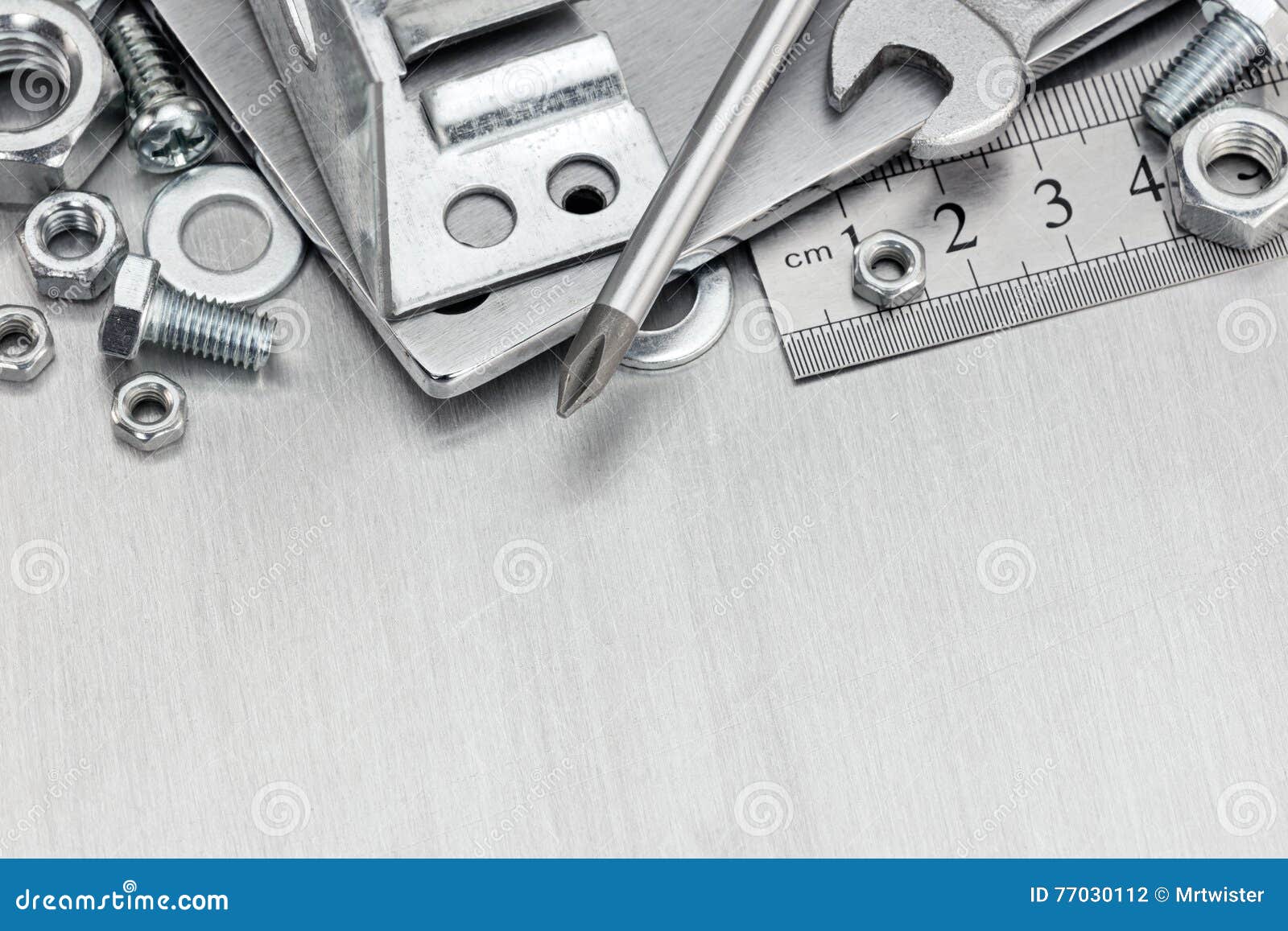 Various Tools and Instruments for House Renovation on Metal Back Stock ...