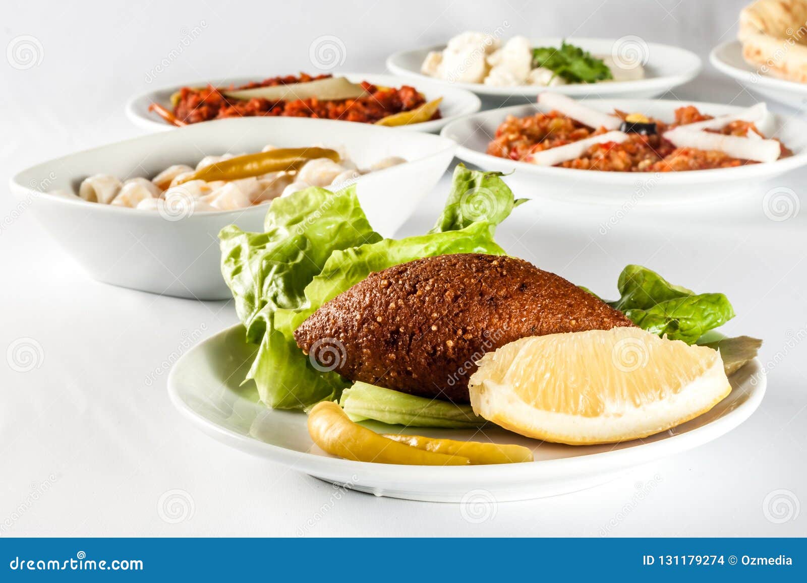 Various Turkish Appetizers stock photo. Image of greek - 131179274