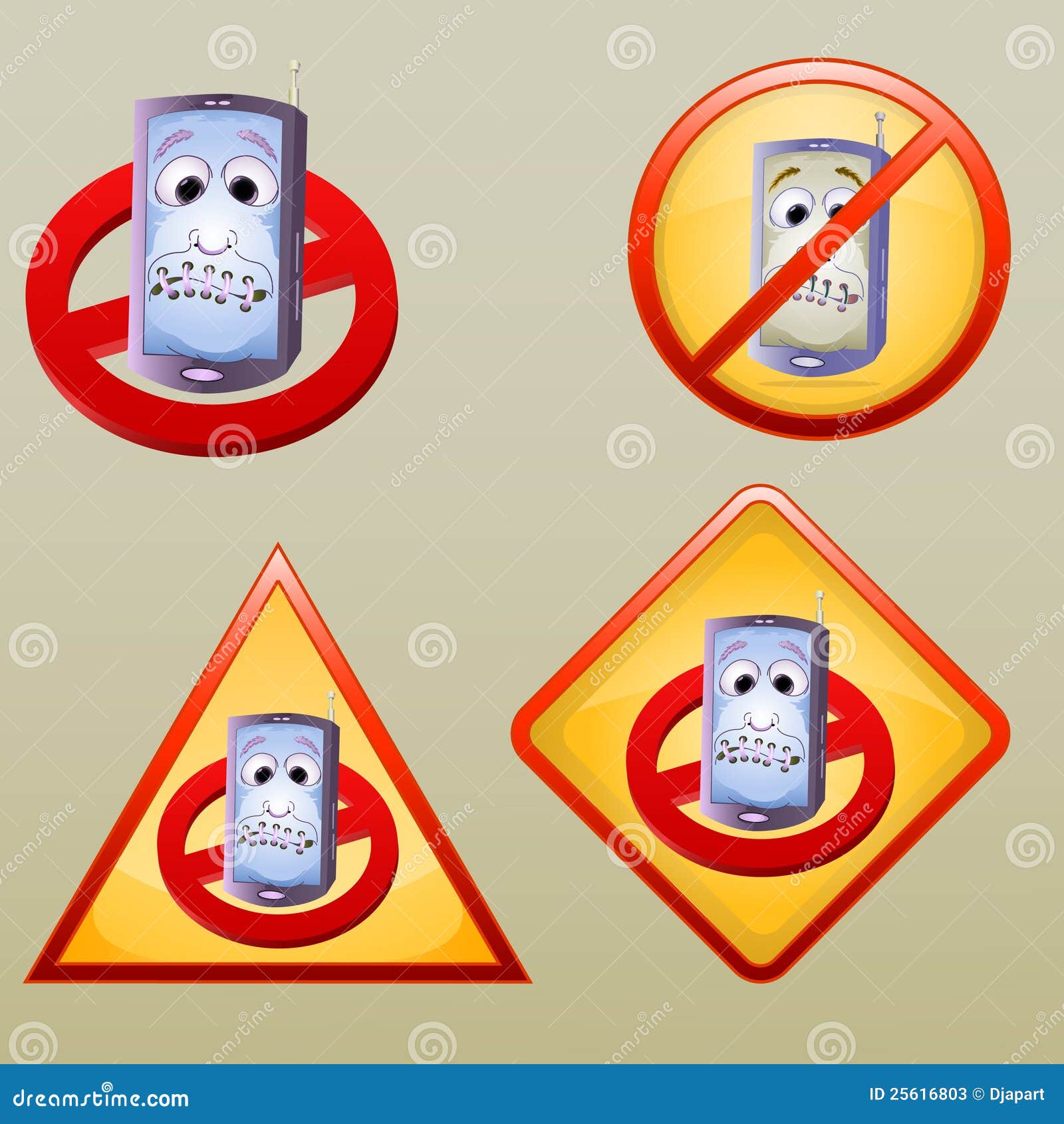 Turn Off Phone Sign. No Mobile Phone. Smartphone Not Allowed, Blocked ...