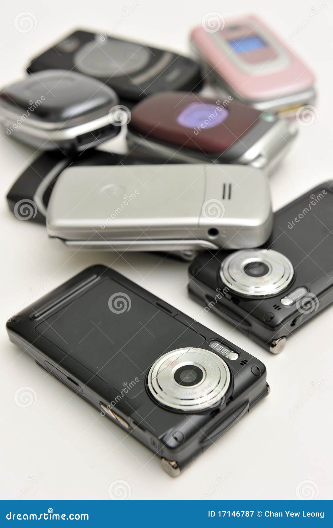 Various type of cellphone stock image. Image of digital - 17146787
