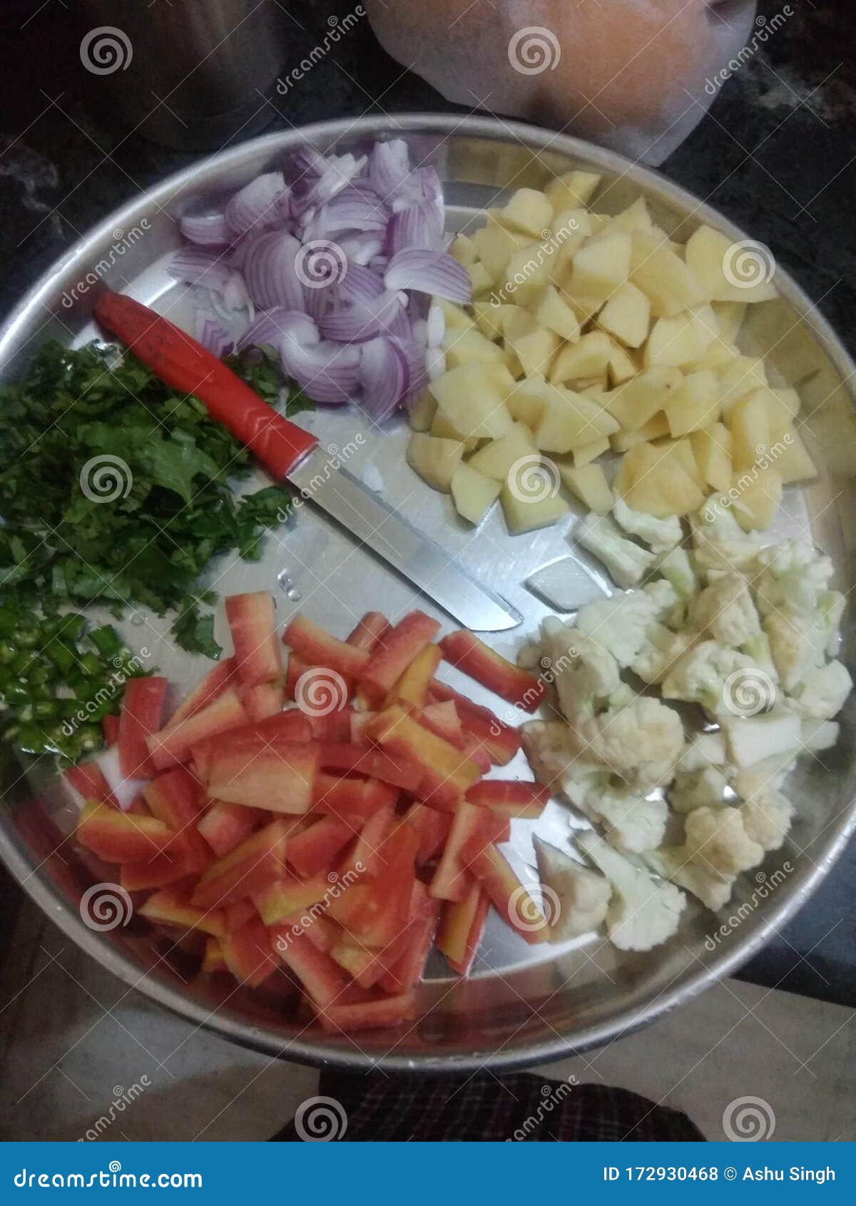 Various Type Cutted Vegetable Stock Photo - Image of pattato, type ...